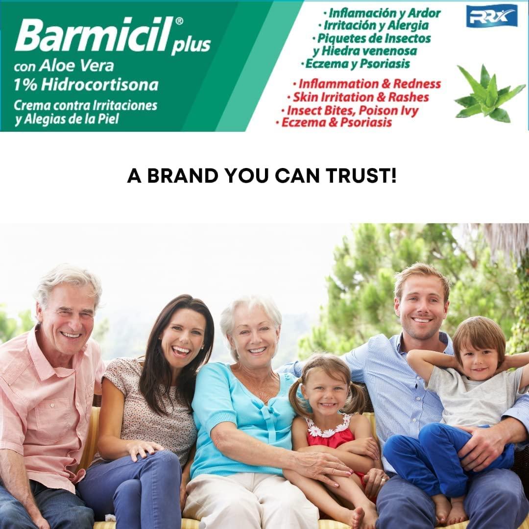 Barmicil Plus Cream 1 oz Tube - Maximum Strength Anti-Itch with Aloe ...