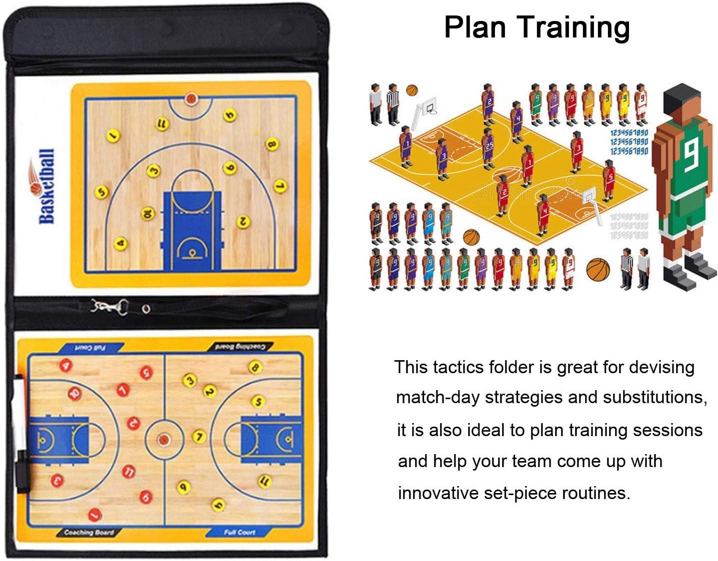 TXENCEX Basketball Coaching Board - Portable Tactical Magnetic ...
