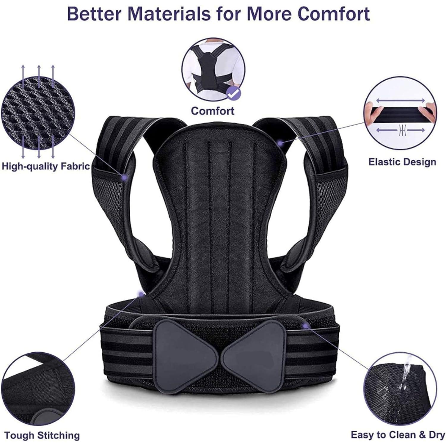 Adjustable Posture Corrector for Men and Women - XL Size | Back Brace ...