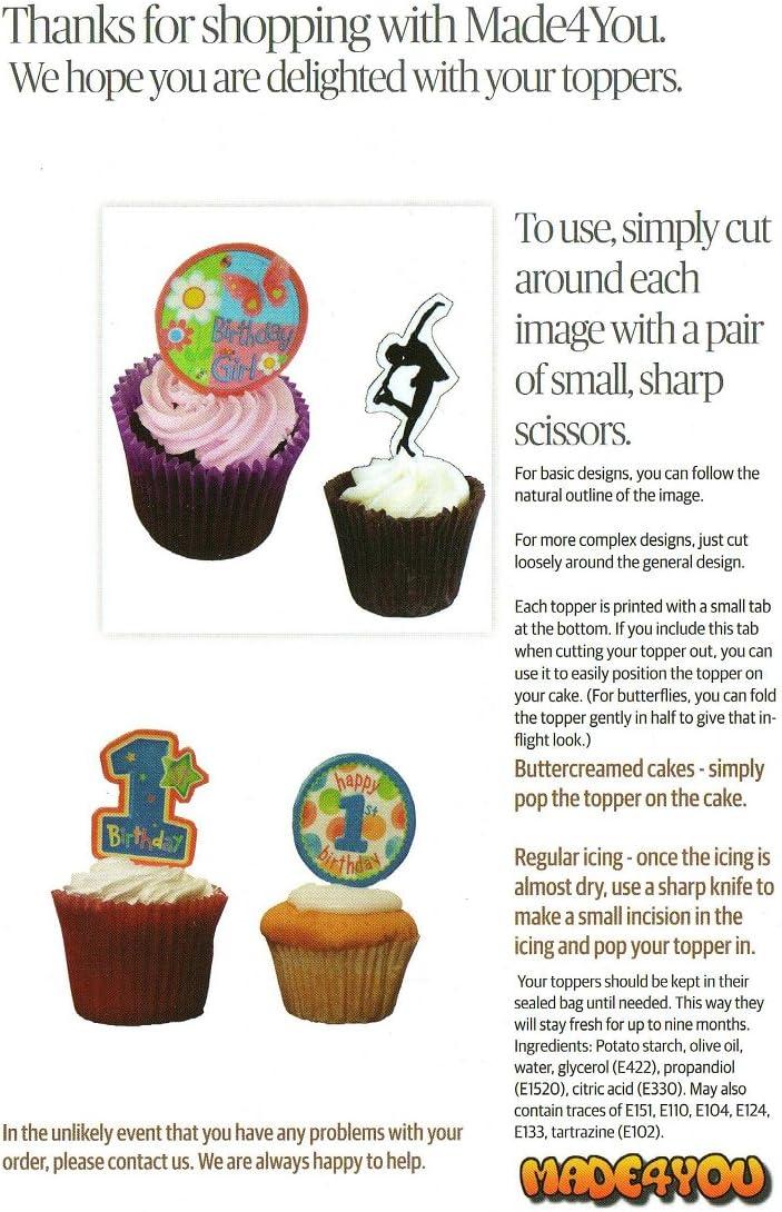 GCSE Congratulations Edible Cupcake Toppers - Stand-up Wafer Cake ...