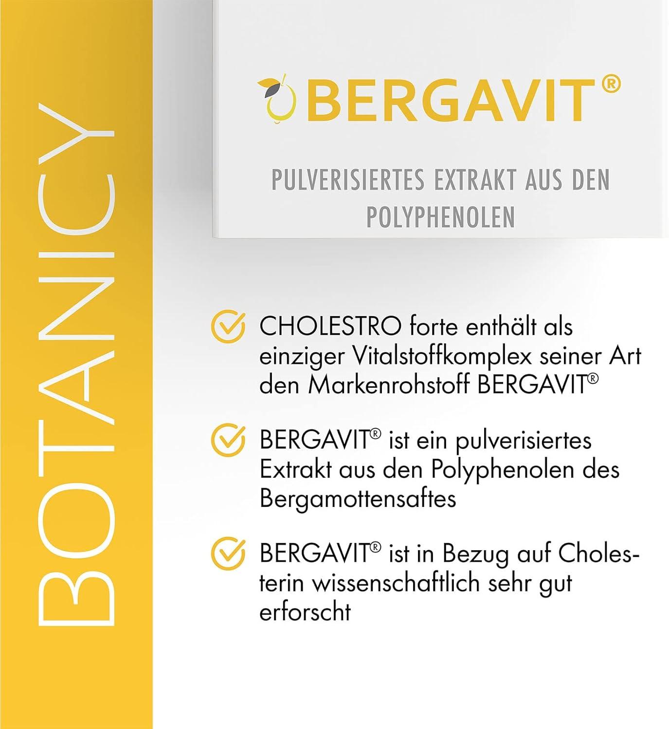 Botanicy Cholestro Forte with Bergavit - Natural Cholesterol Support ...