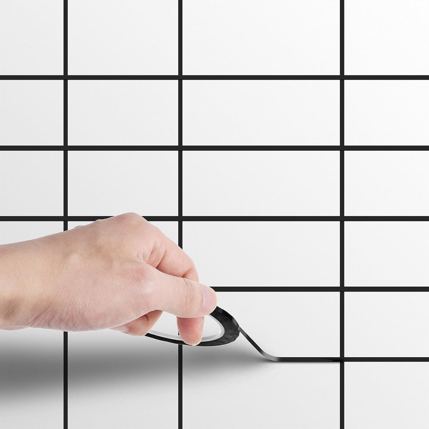 Cosmos 5 Rolls 1/8 Width Black Whiteboard Tape Lines Graphic Chart Tape ...