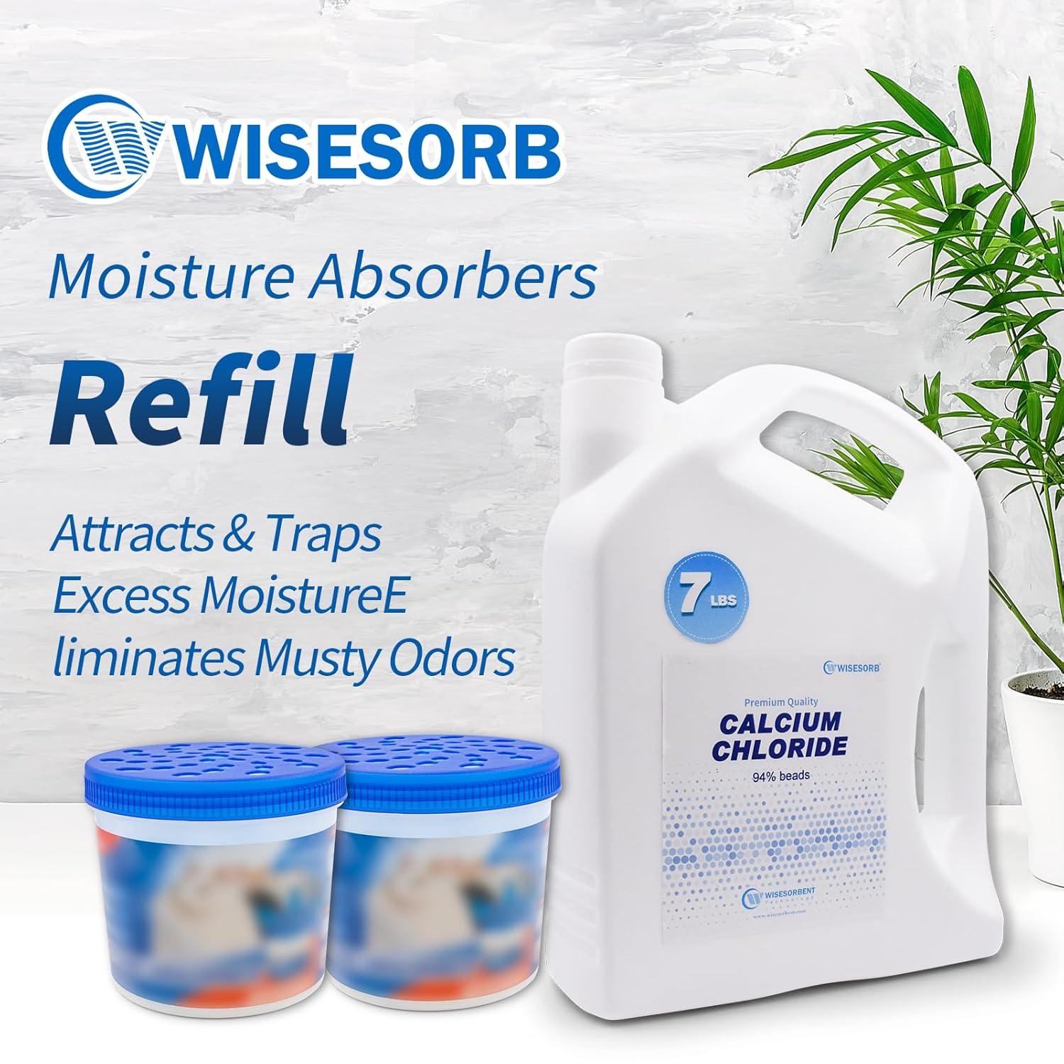 Buy Wisesorb 7 LBS Calcium Chloride Desiccant - Reusable Dehumidifier ...