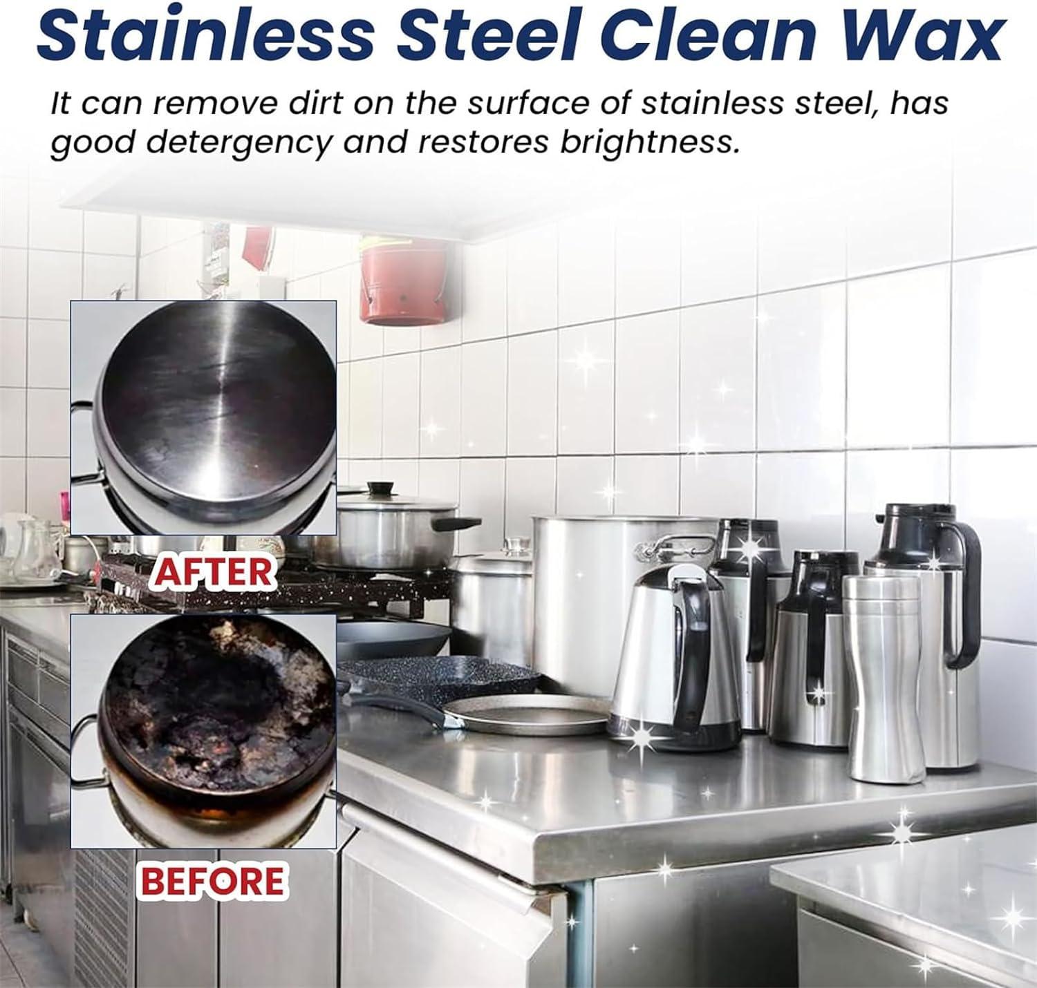 Stainless Steel Clean Wax Magical Nano-Technology Stainless Steel ...