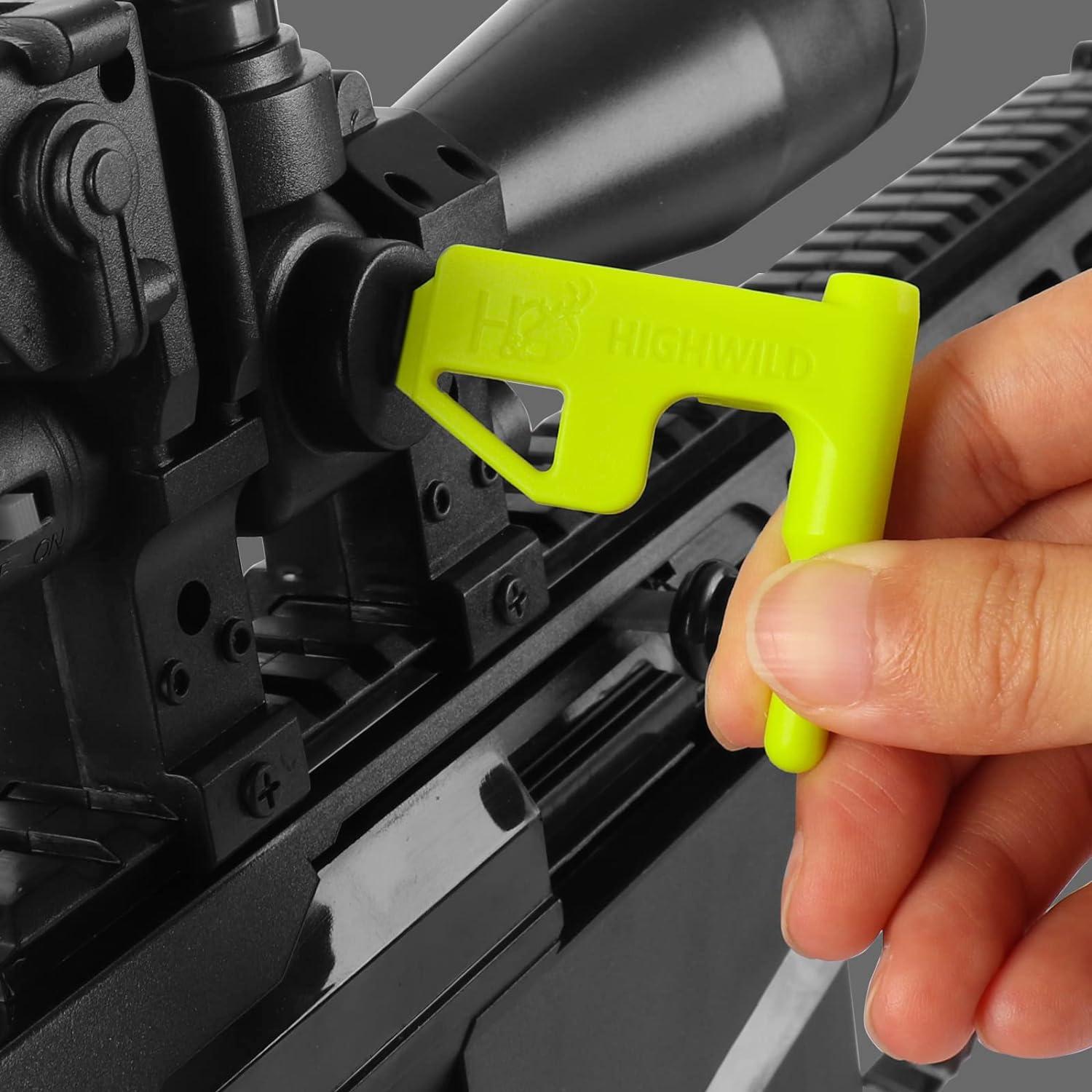 Highwild 10 Pack Chamber Safety Flags - Green Key Chain Tags, Flathead ...