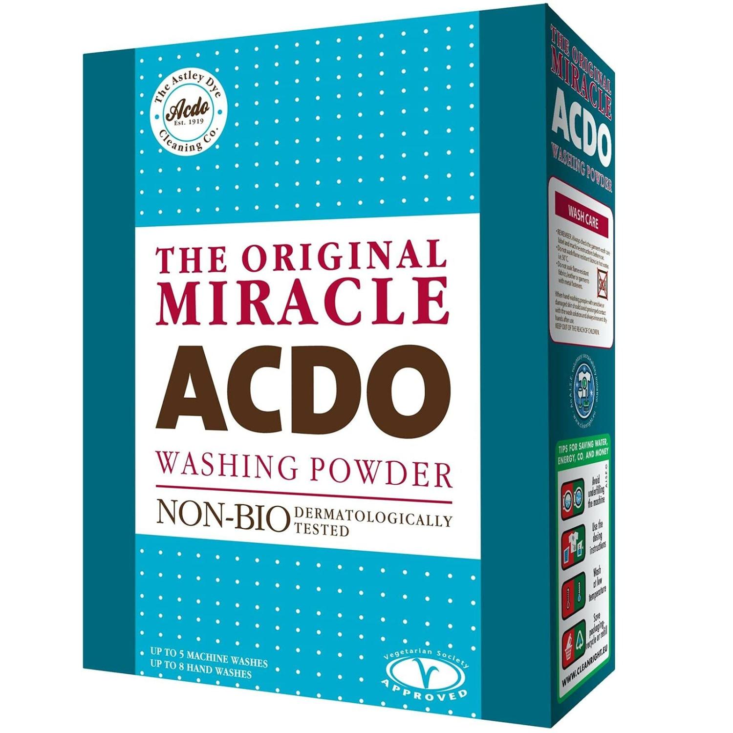 ACDO Miracle Washing Powder 400g - Powerful Cleaning Formula (Pack of 1 ...
