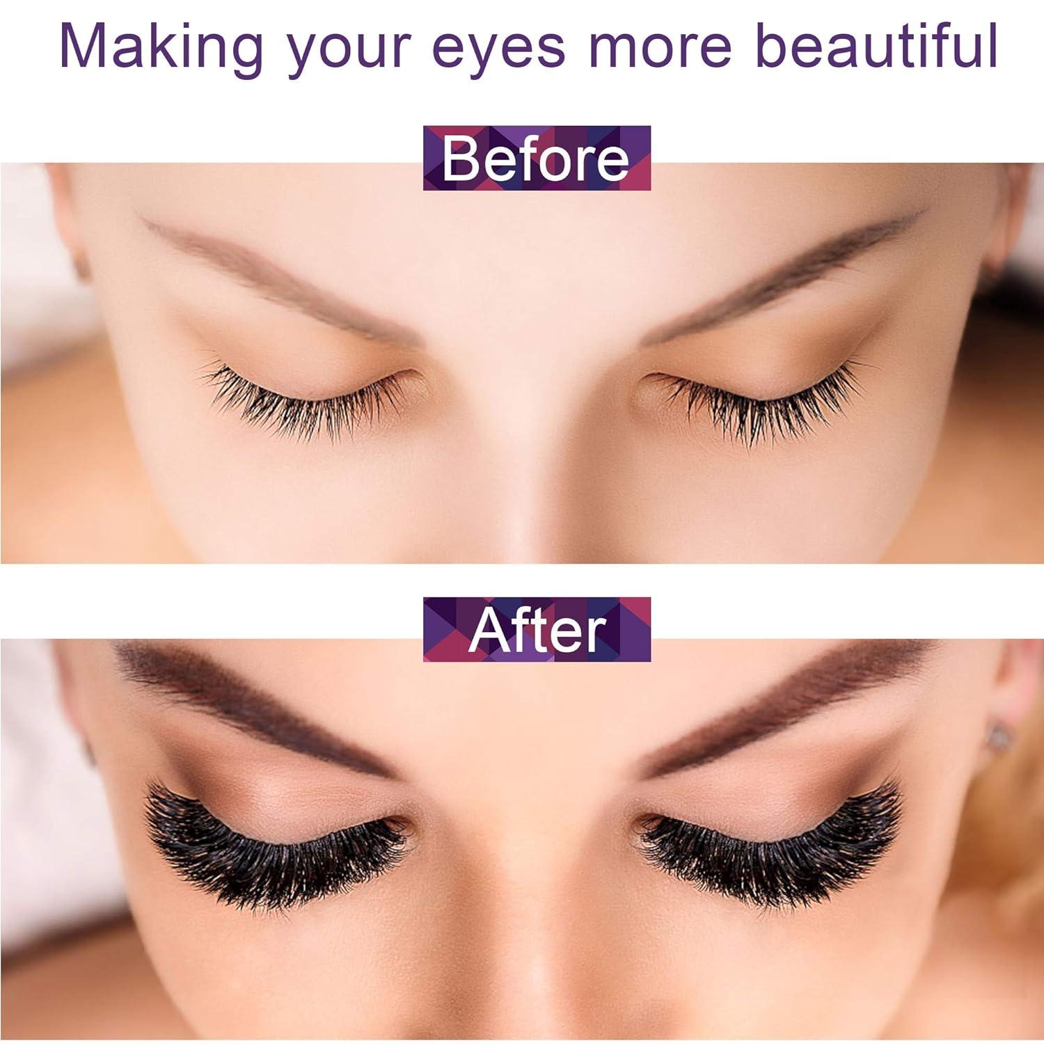 3D Magnetic Eyelashes with Eyeliner Kit - Strong Hold Waterproof ...