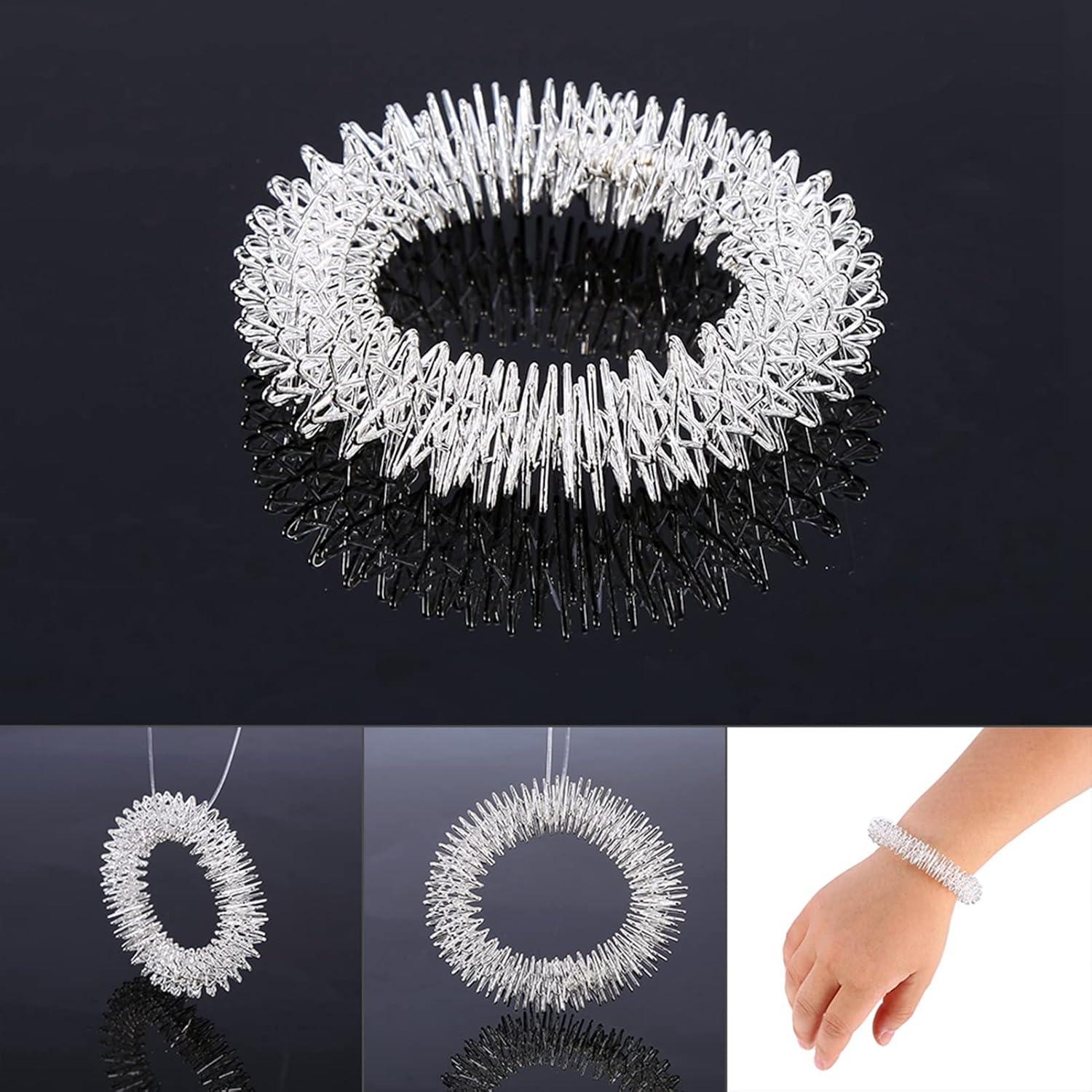 Premium Acupressure Bracelet & Massage Rings - Acupuncture Wrist ...