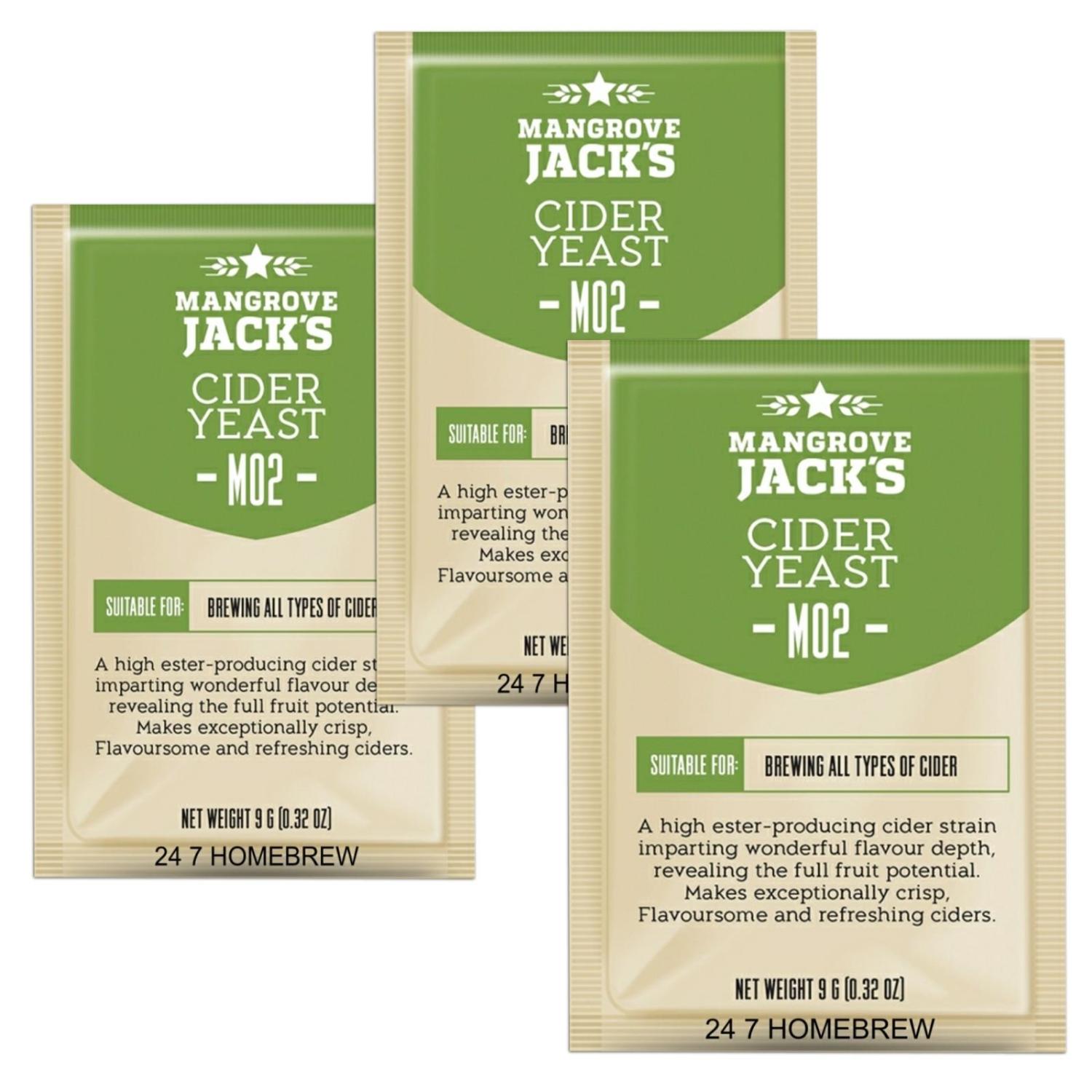 Mangrove Jack's Cider Craft Series Yeast M02 - 9g for 23L Batch