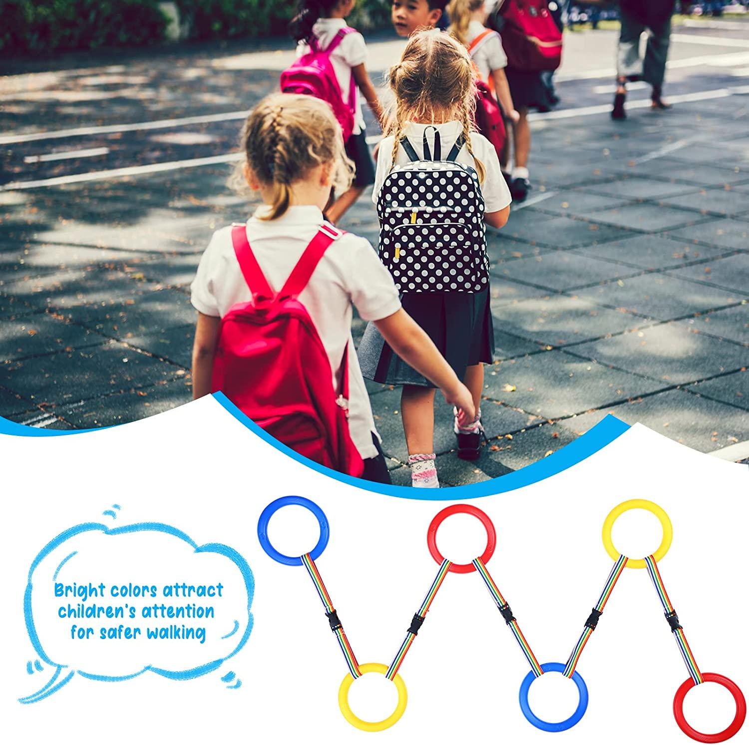 6 Pcs Colorful Toddler Walking Ropes with Handles for Daycare and ...