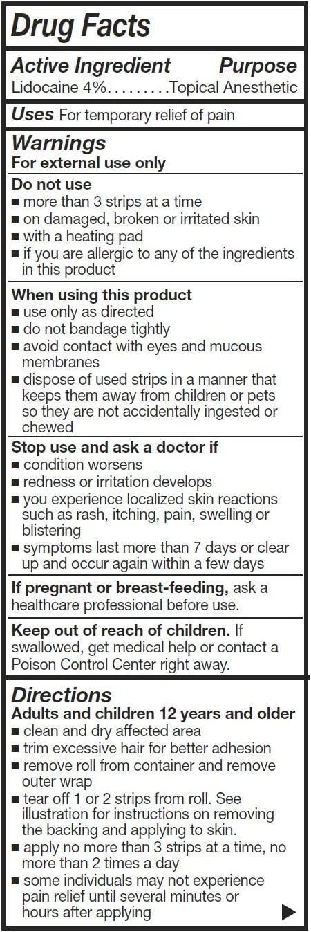 PainBloc24 Flexi-Stretch Adhesive Pain Patch with Lidocaine 4% ...