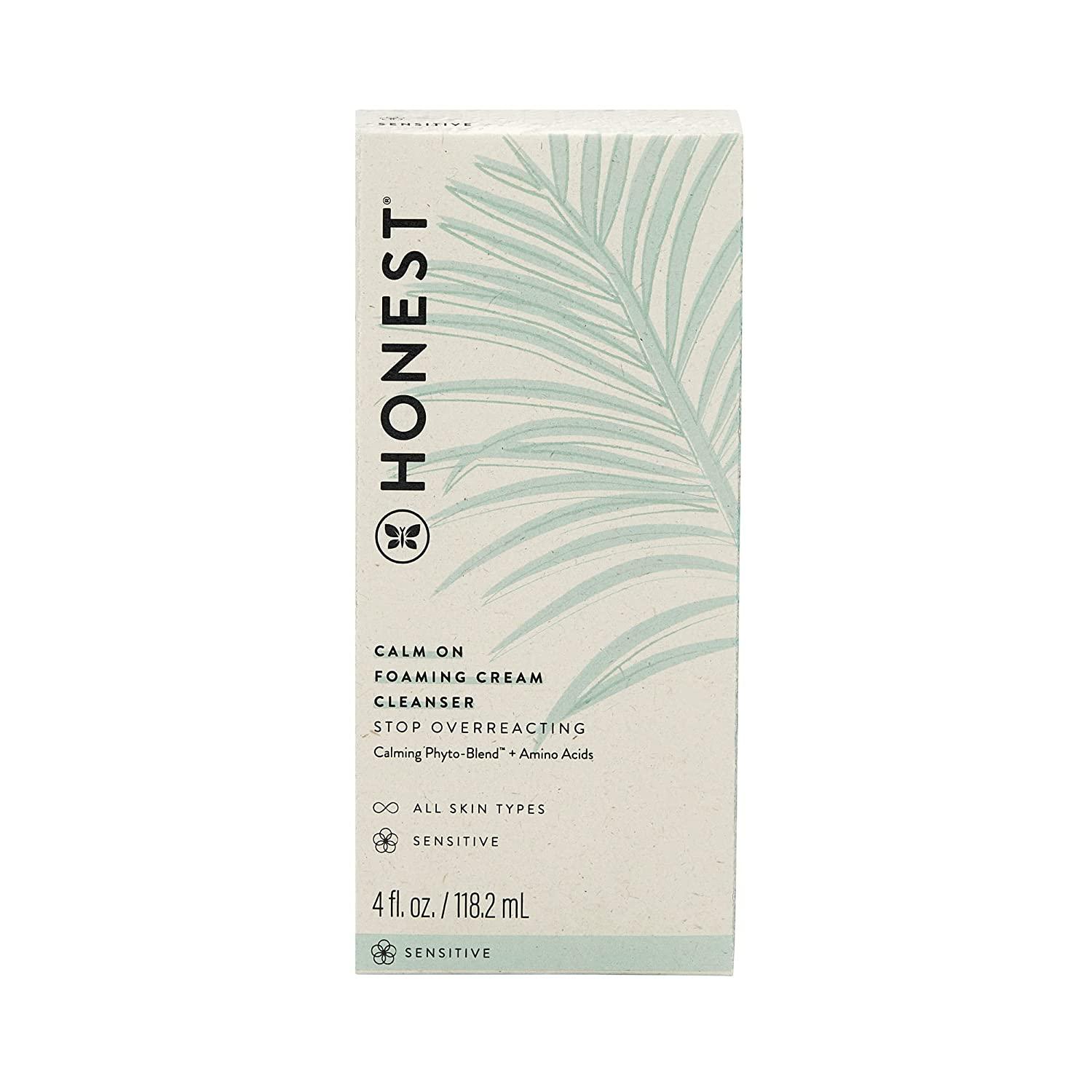 Honest Beauty Calm On Foaming Cream Cleanser - 4 Fl Oz | Hyaluronic ...