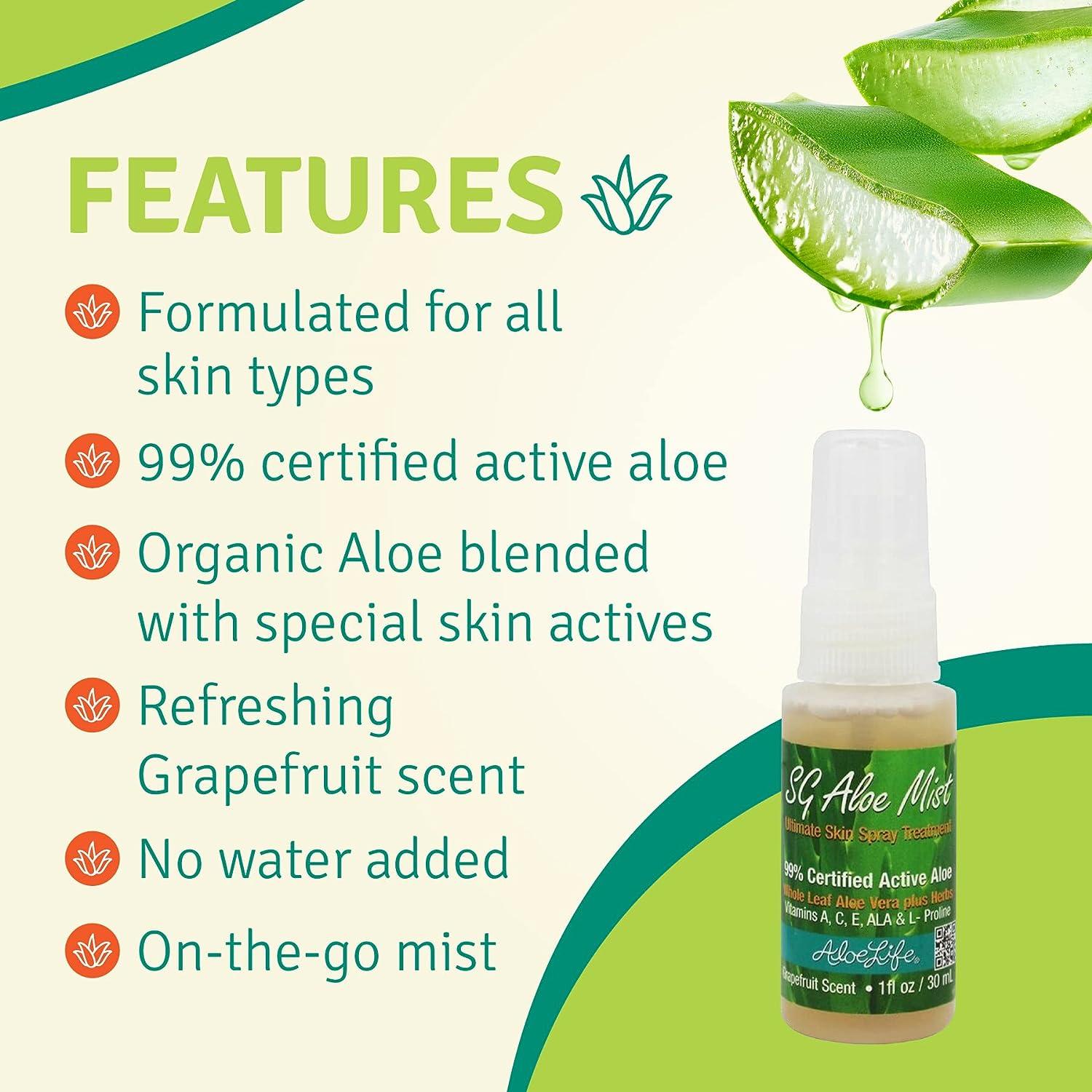 Aloe Life SG Aloe Mist Gel - Skin Conditioner with Aloe Vera Juice ...