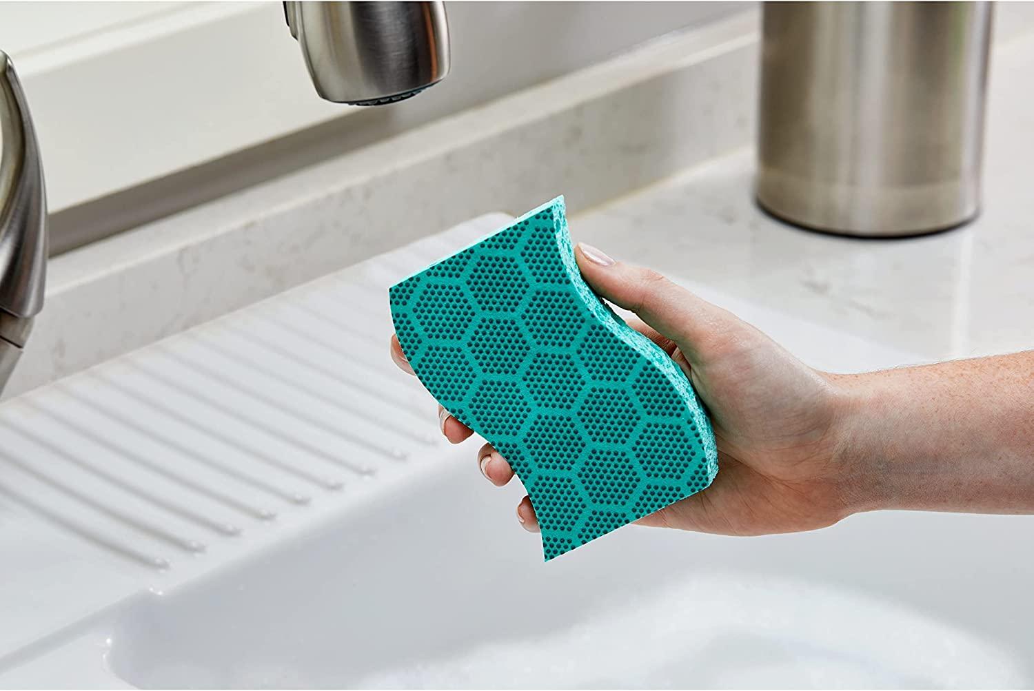 Scotch-Brite Heavy Duty Scrub Dots Sponge - 3 Pack for Kitchen Cleaning ...