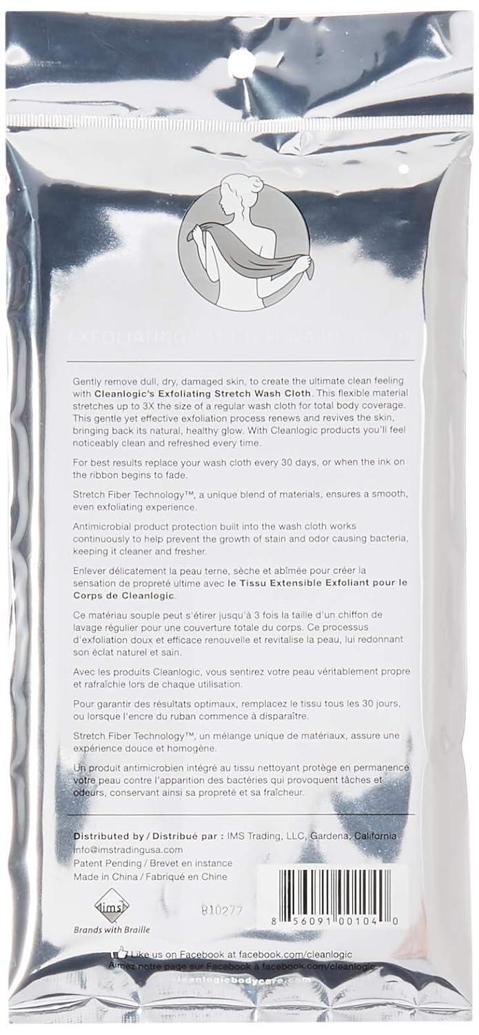 Clean Logic Stretch Bath & Shower Cloth (6 Pack) - Assorted Colors ...