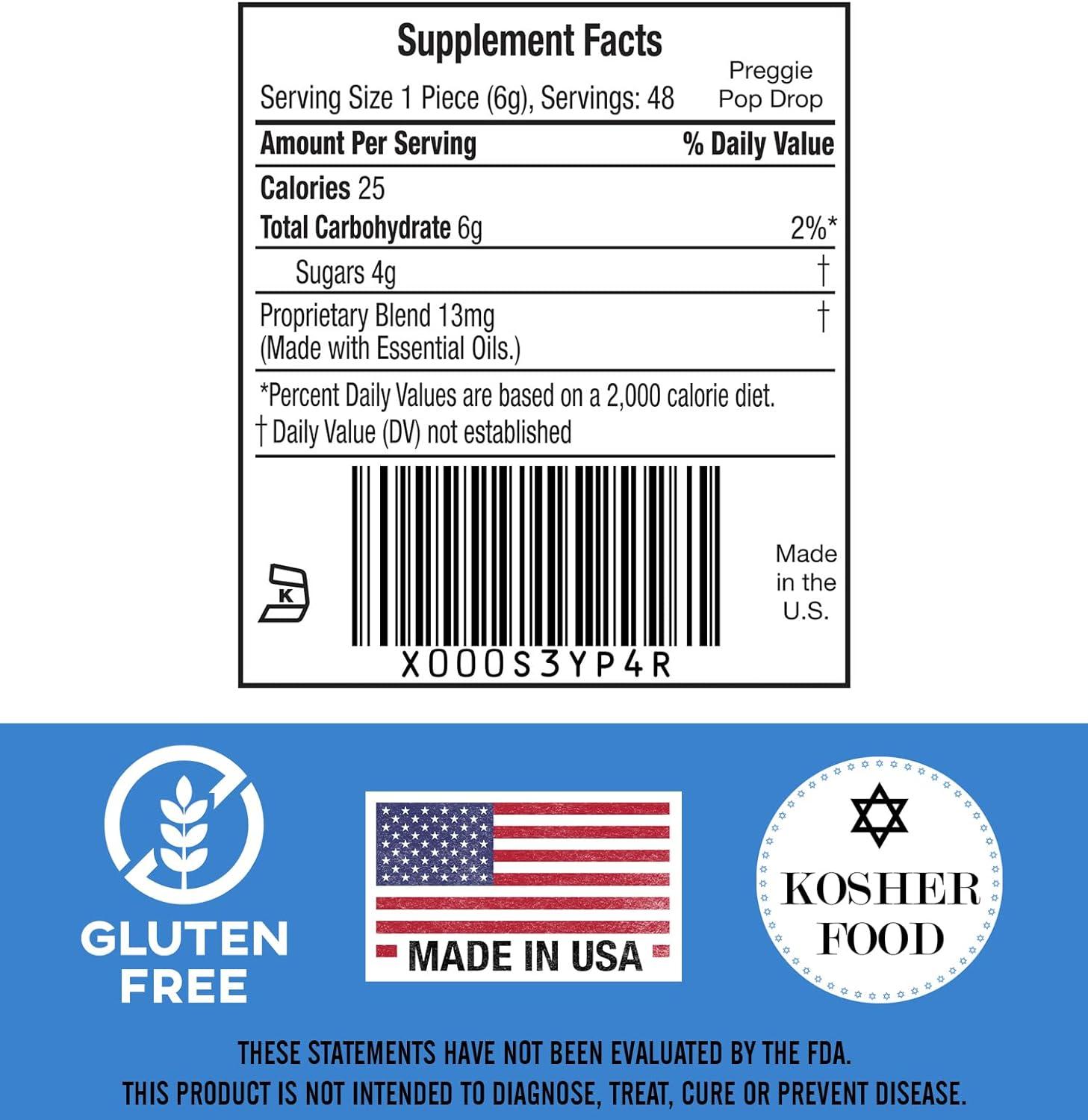 Preggie Pop Drops 48 Count Assorted Morning Sickness Relief Candy for ...