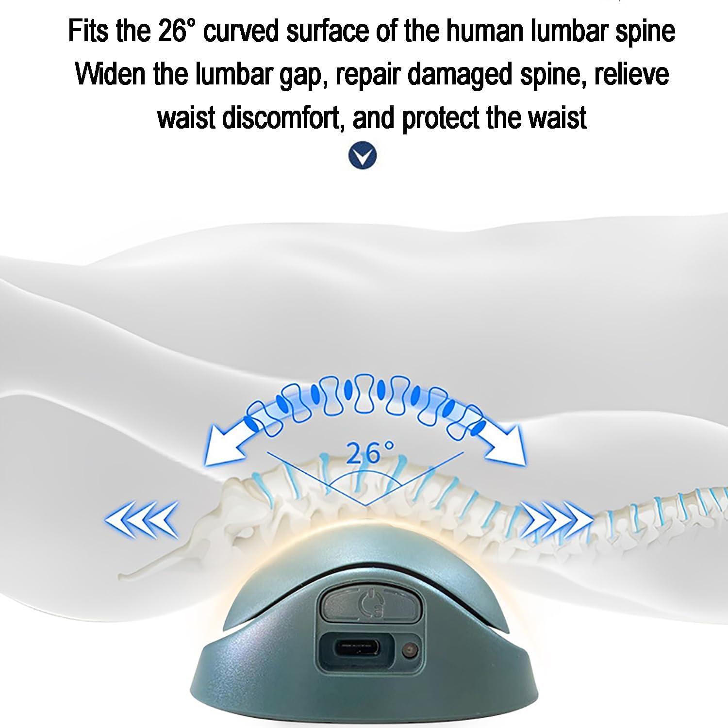 Electric Lumbar Vertebrae Traction Device - Adjustable Back Extensor ...