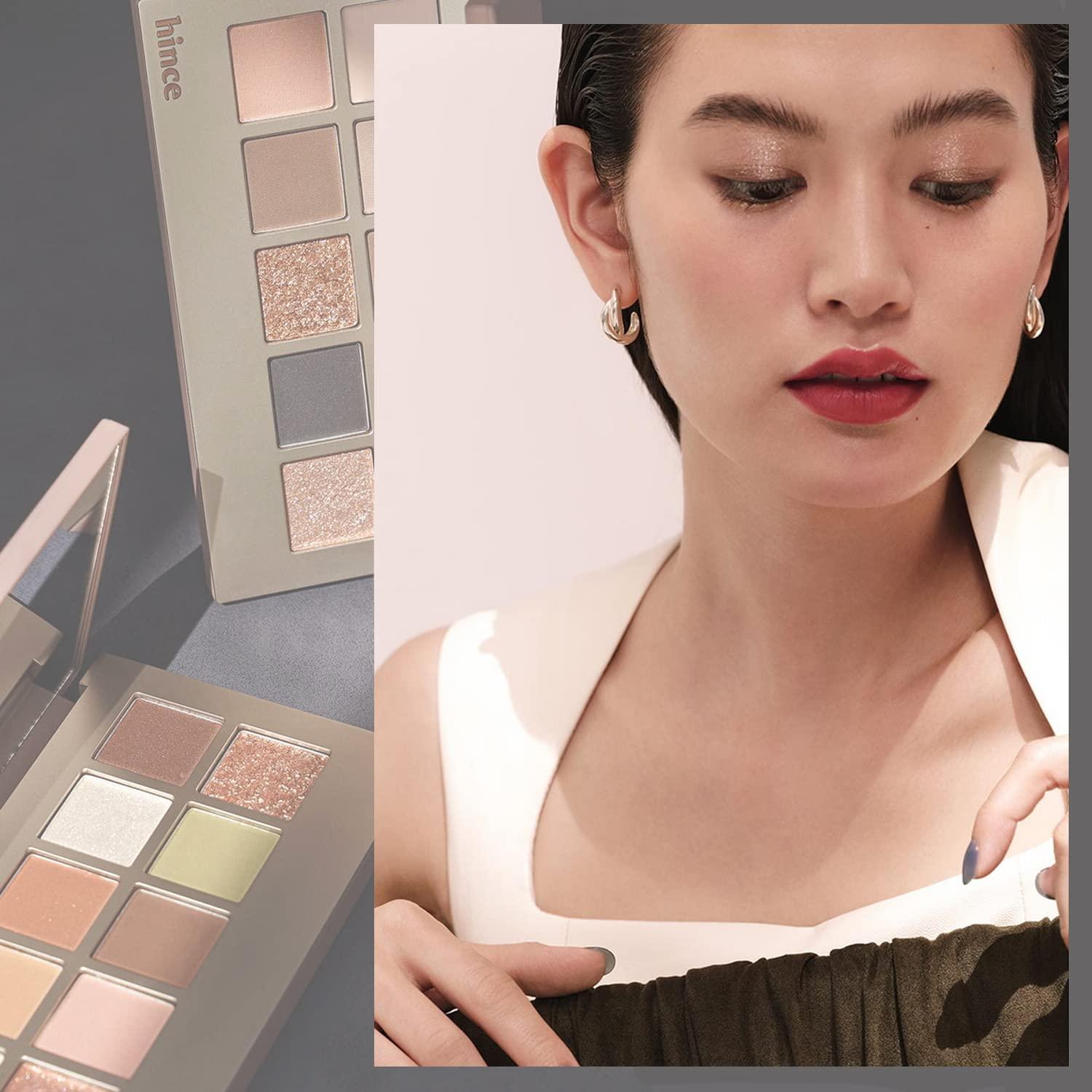 HINCE New Depth Eyeshadow Palette - 10 Color Ash Brown & Gray Shadows | Highly-Pigmented Nudes ...