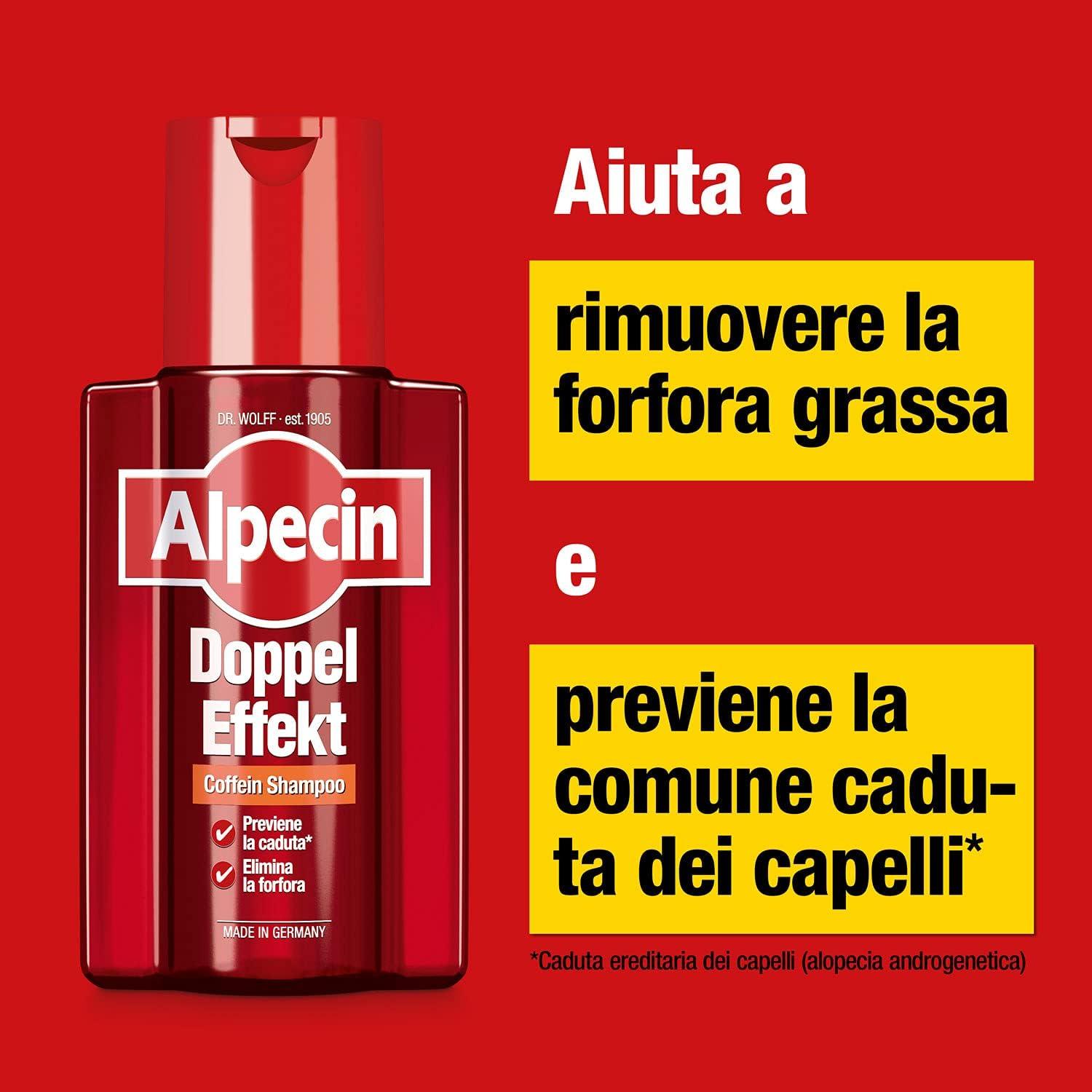 Alpecin Doppel Effekt 1 x 200 ml | Anti-hair loss and anti-dandruff ...