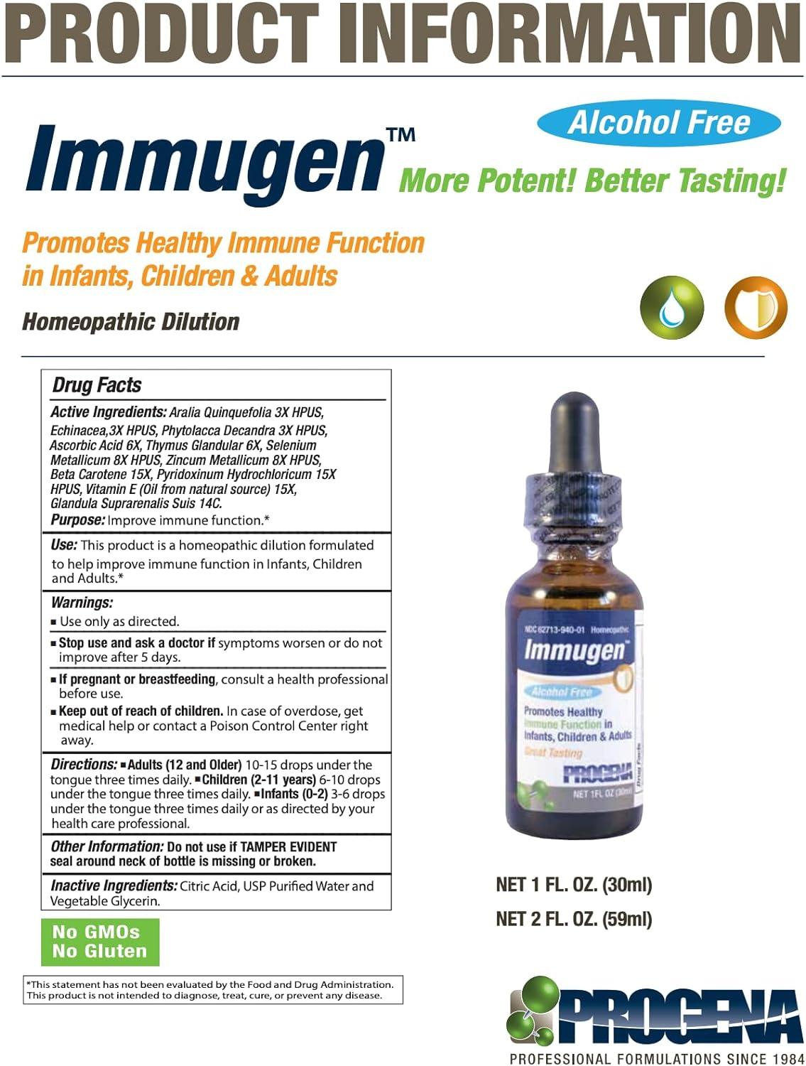 PROGENA Immugen Drops Alcohol Free 1 FZ