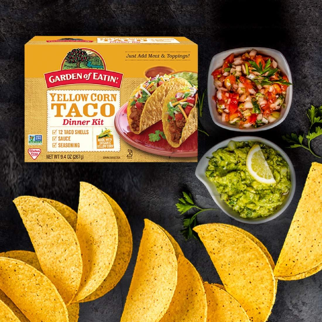 Garden of Eatin Taco Dinner Kit - 12 Yellow Corn Taco Shells (9.4 oz ...
