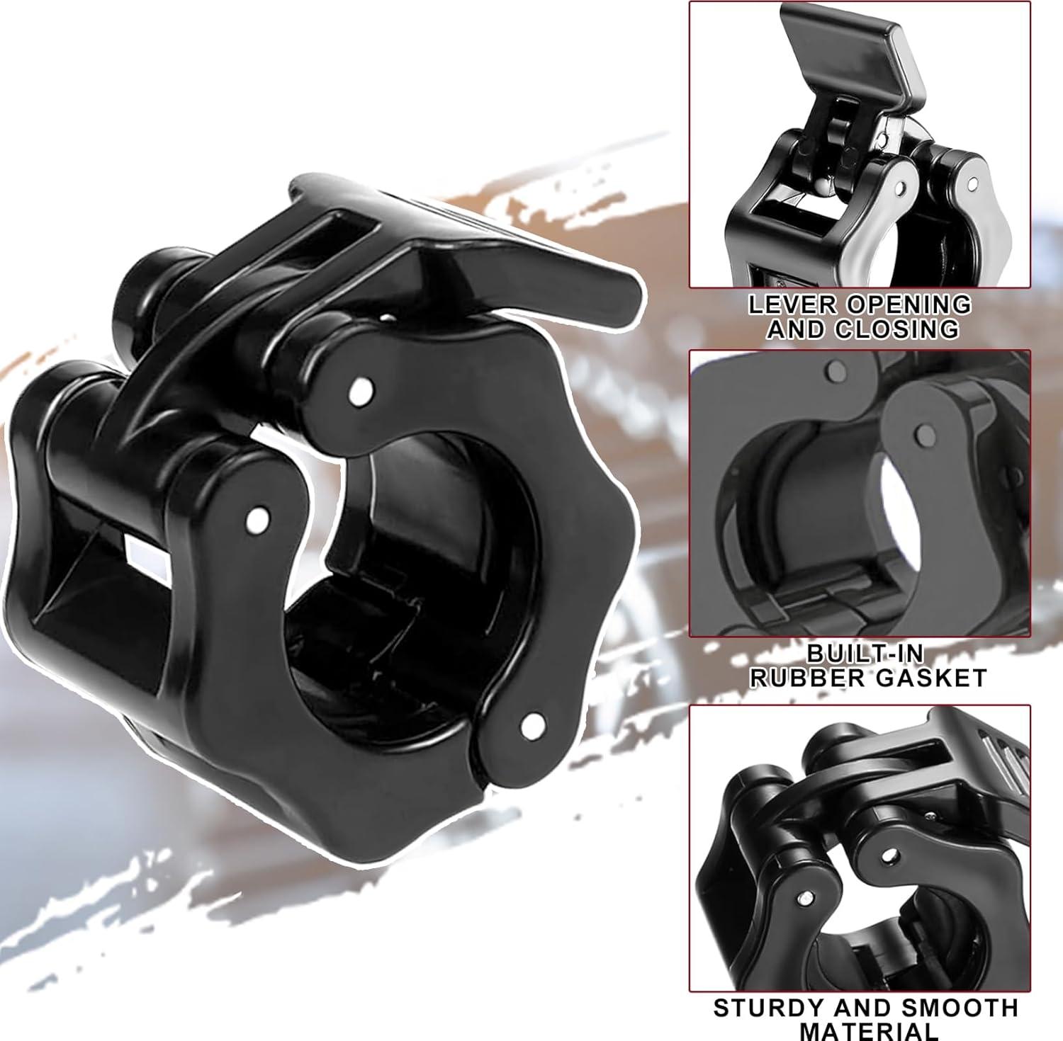 Buy Flywave 30mm Black Dumbbell Closures - Quick Lock Clamps for ...