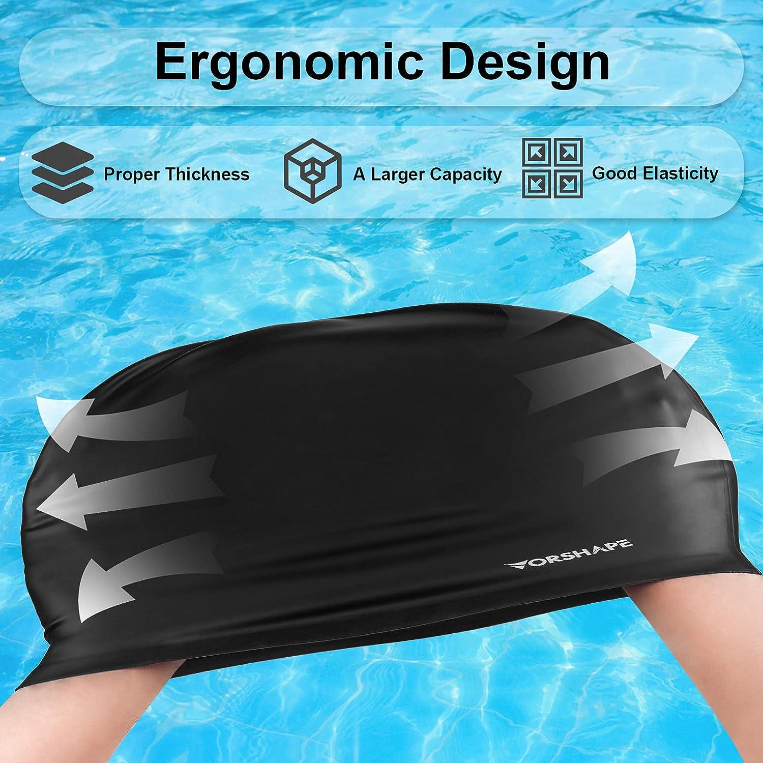 Vorshape Extra Large Swim Cap for Braids and Dreadlocks - Long Hair ...