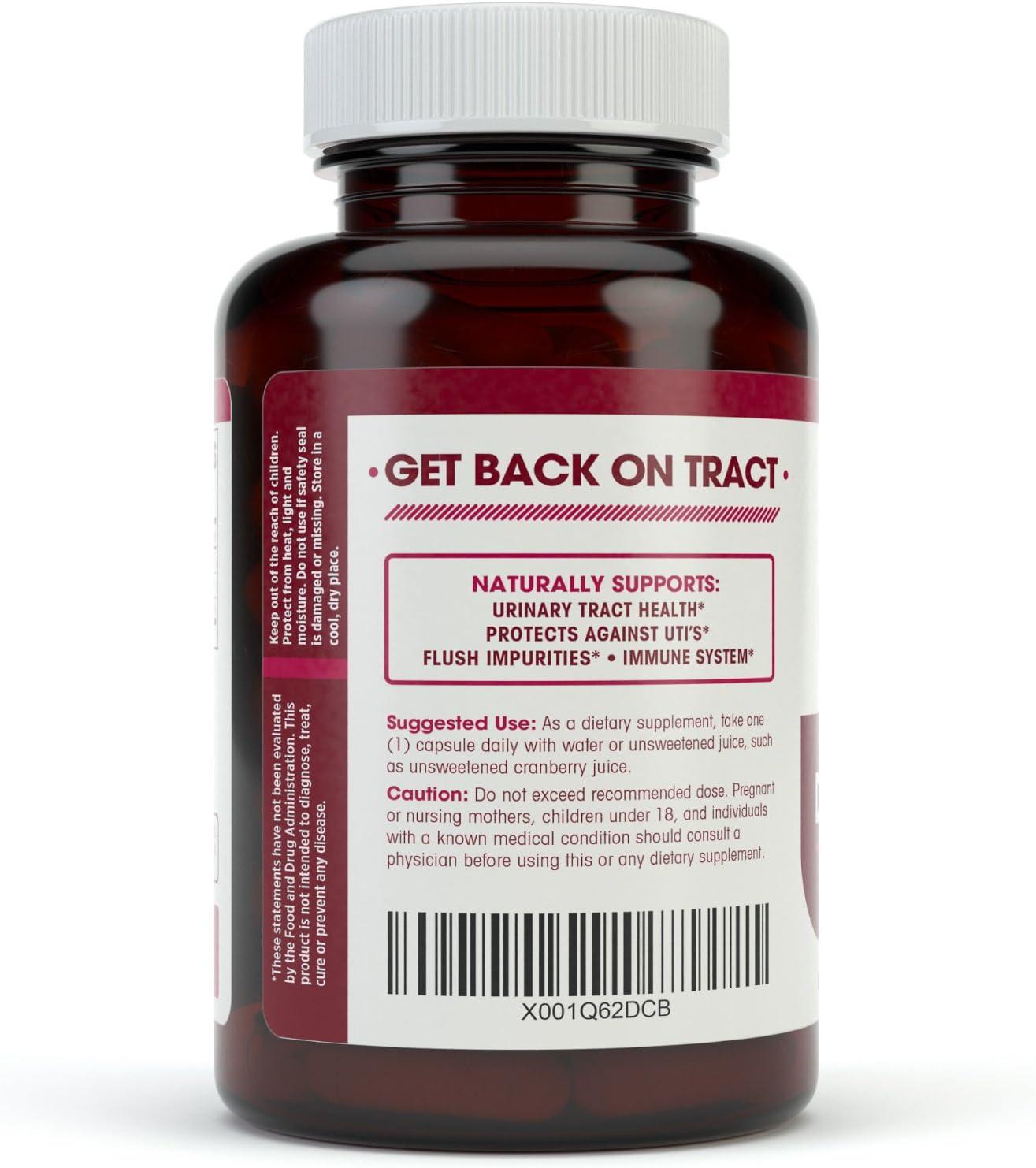 Mannose with Cranberry Extract, Vitamin C for UT Health - 60 Veg ...