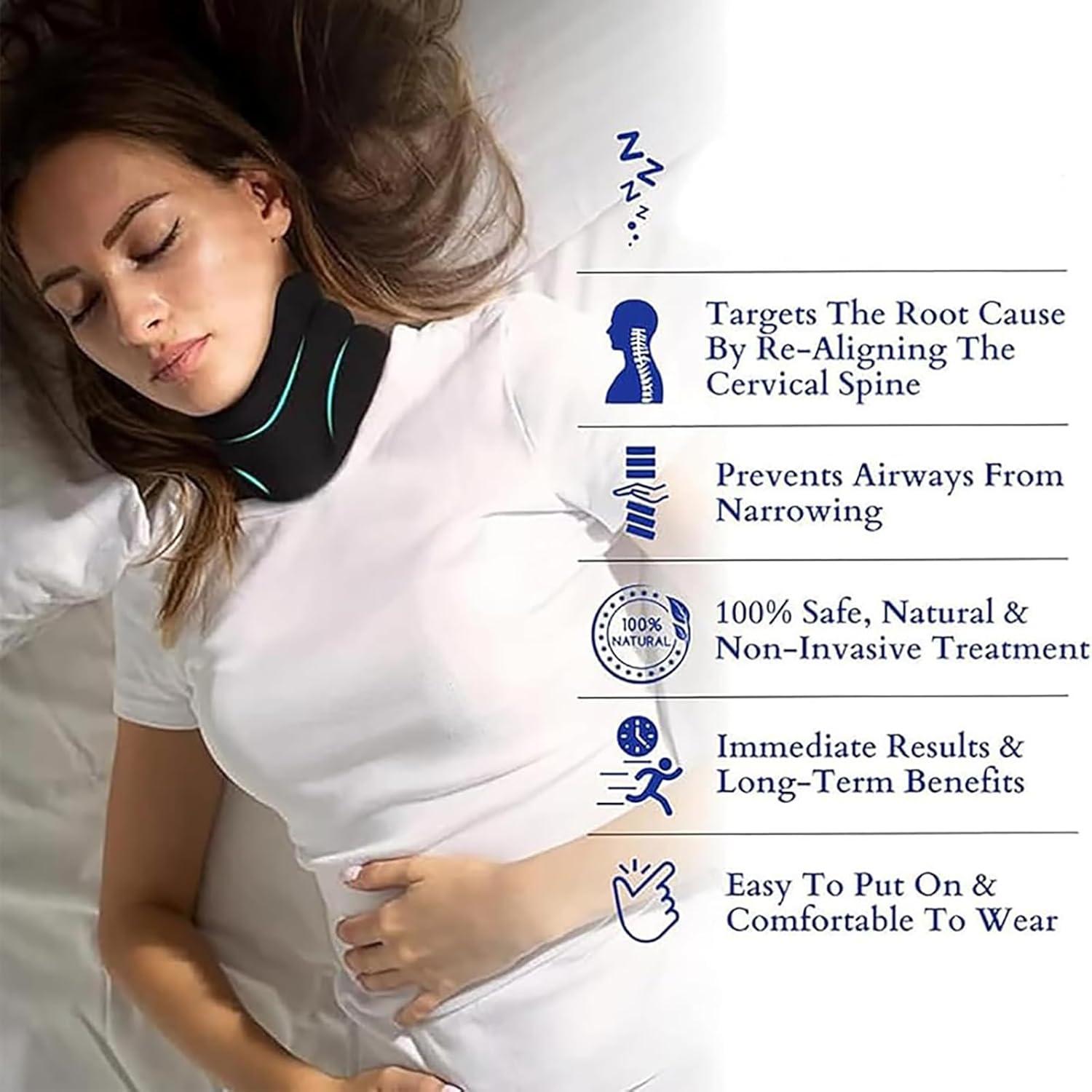 Enseak Anti-Snoring Neck Support | Quni Sleep Aid for Better Sleep ...