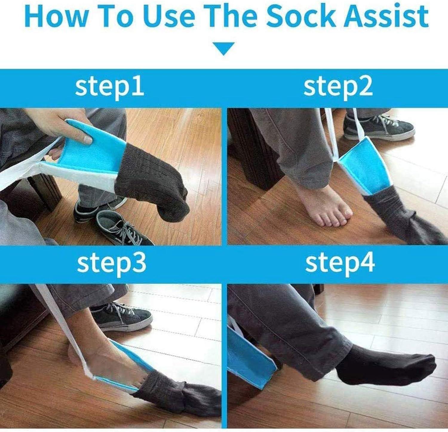 Sock Aid Set for Easy Sock & Stocking Wear - Ideal for Men & Women with ...