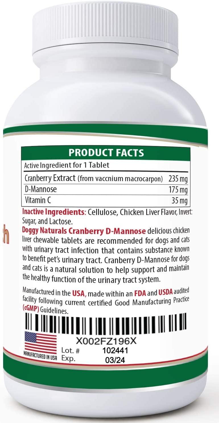 Cranberry D-Mannose for Dogs and Cats Urinary Tract Infection Support ...