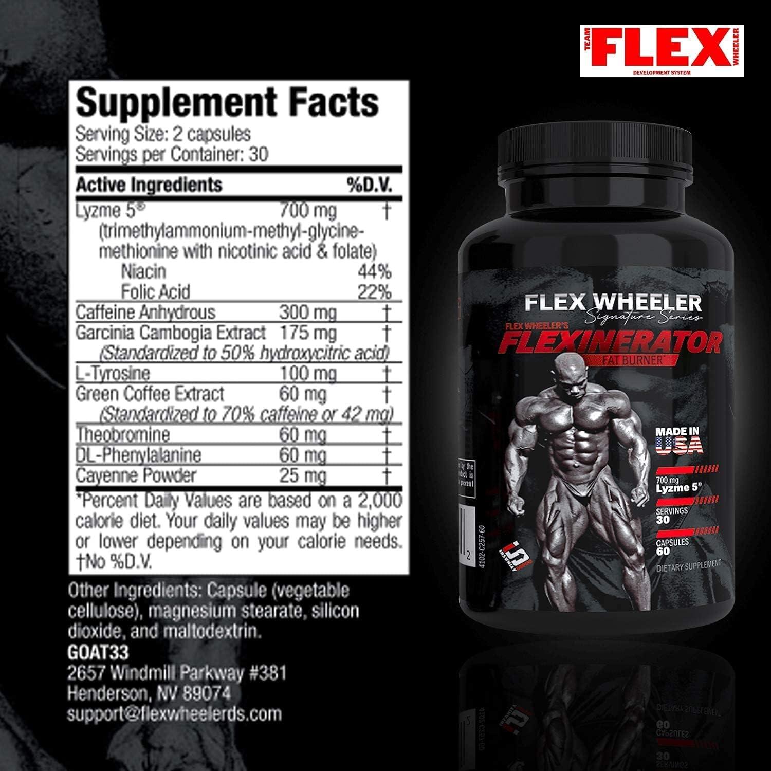 Flex Wheeler Signature Series Flexinerator Fat Burner - 60 Capsules ...
