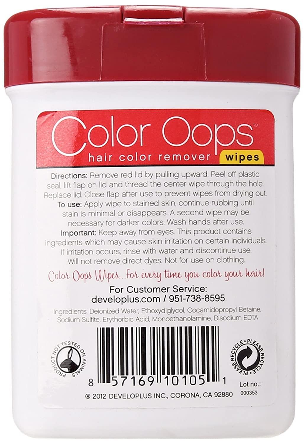 Developlus Color Oops Color Remover Wipes 10 Count (3 Pack) - Easy and ...