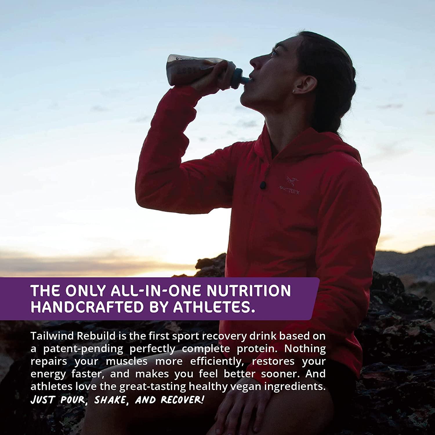 Tailwind Nutrition Rebuild Recovery Drink Mix - Vegan Chocolate Protein ...
