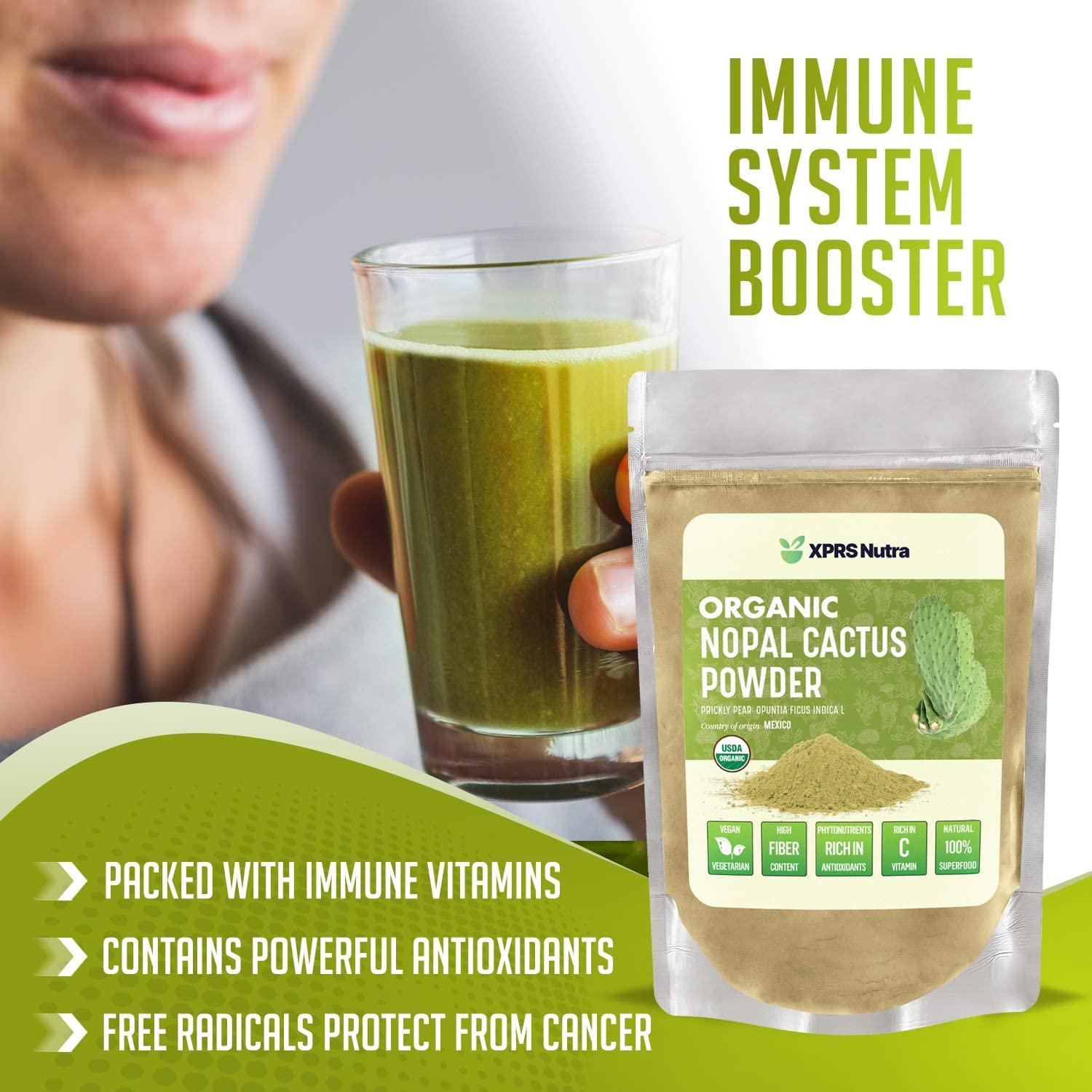 XPRS Nutra Organic Nopal Cactus Powder - Prickly Pear Supplement from ...