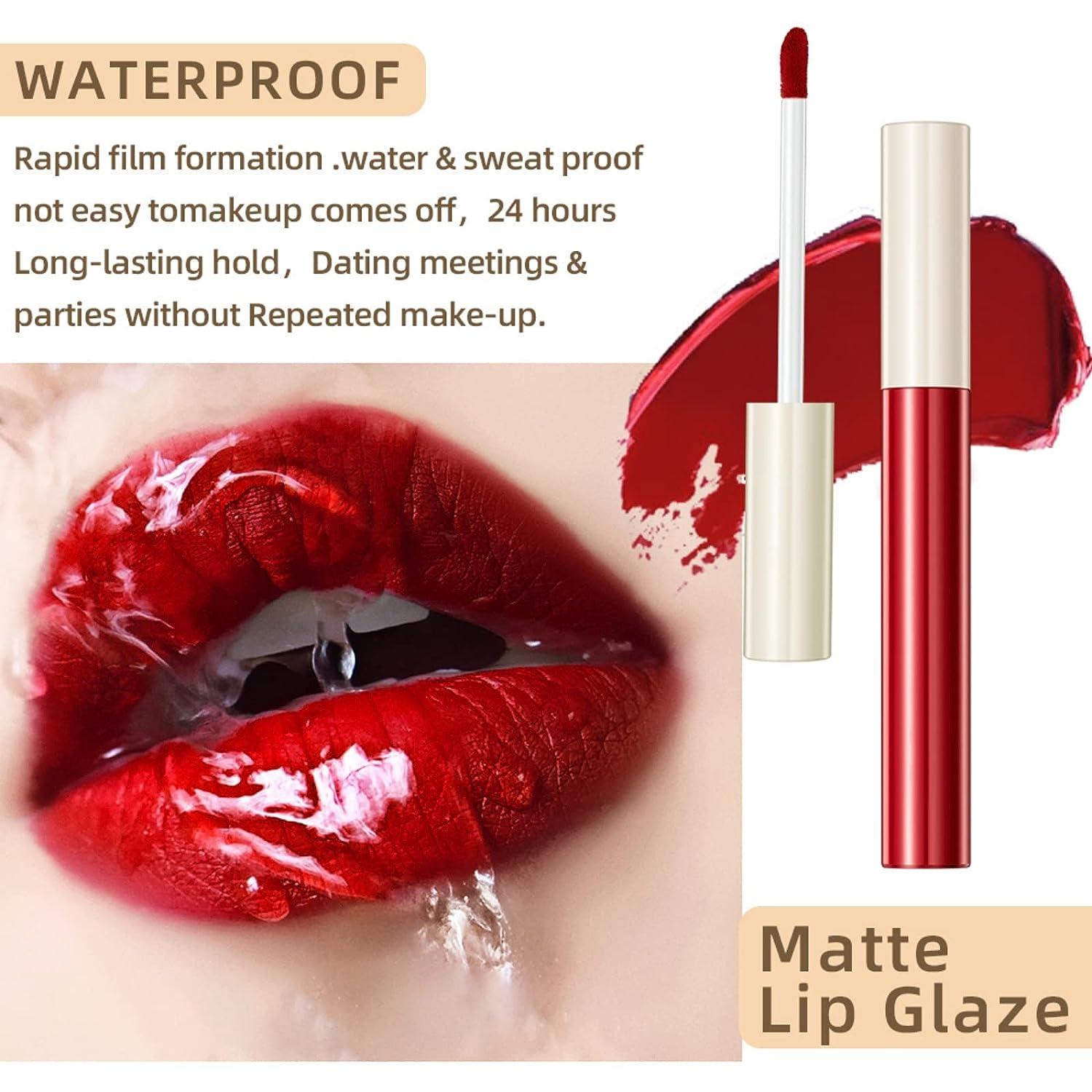 12-Piece Matte Liquid Lipstick Set | Long-Lasting Smudge-Proof Nude ...