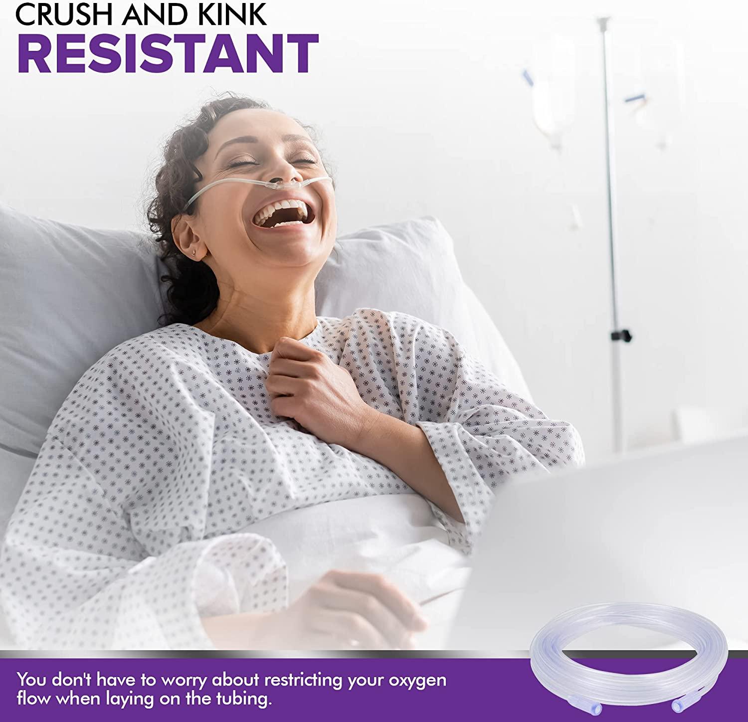 Mars Wellness Premium Clear Oxygen Tubing - 25 Foot, Pack of 3 - Crush ...