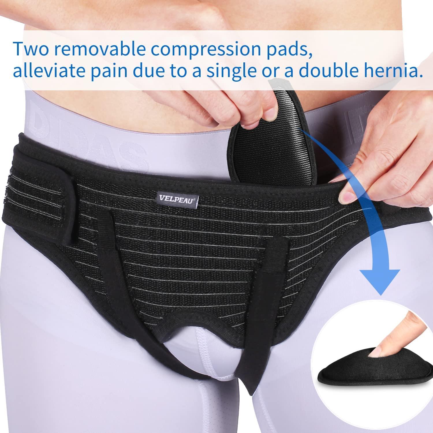 VELPEAU Hernia Support Belt Truss with Adjustable Straps & Compression ...
