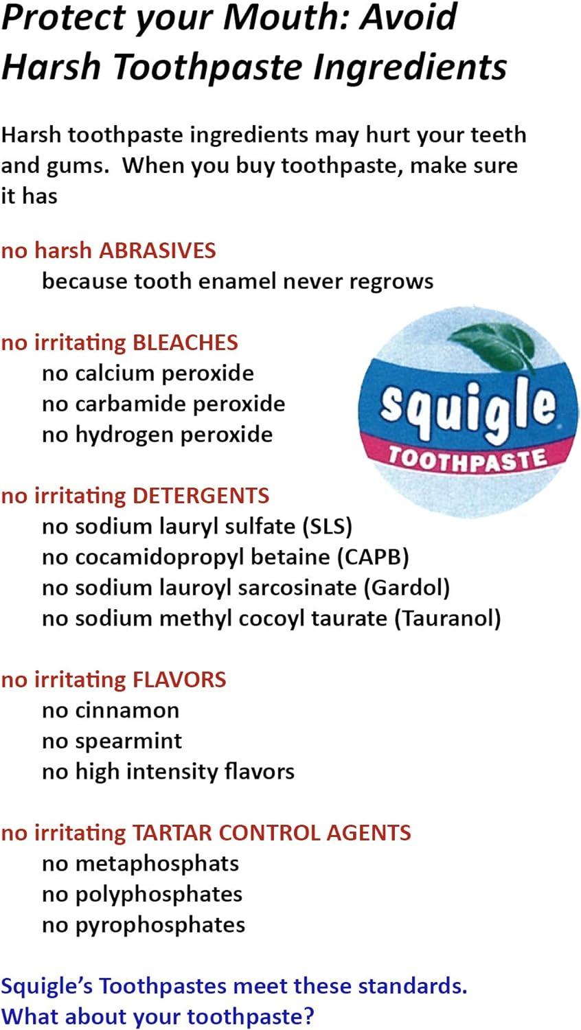 Squigle Enamel Saver Toothpaste - Canker Sore Prevention & Treatment ...