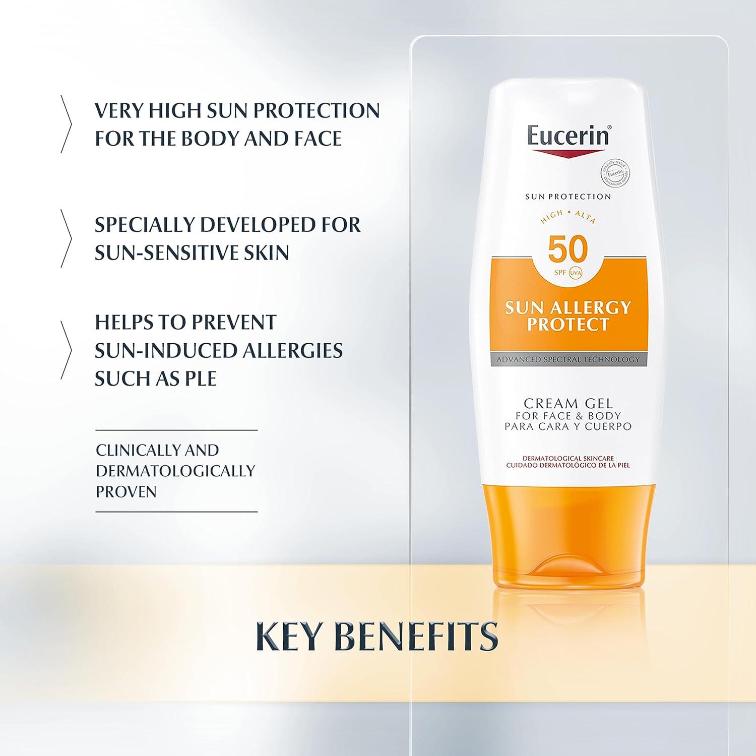 Eucerin Sun & Allergy Protection Sun Cream-Gel 50 High 150ml | Buy Now ...