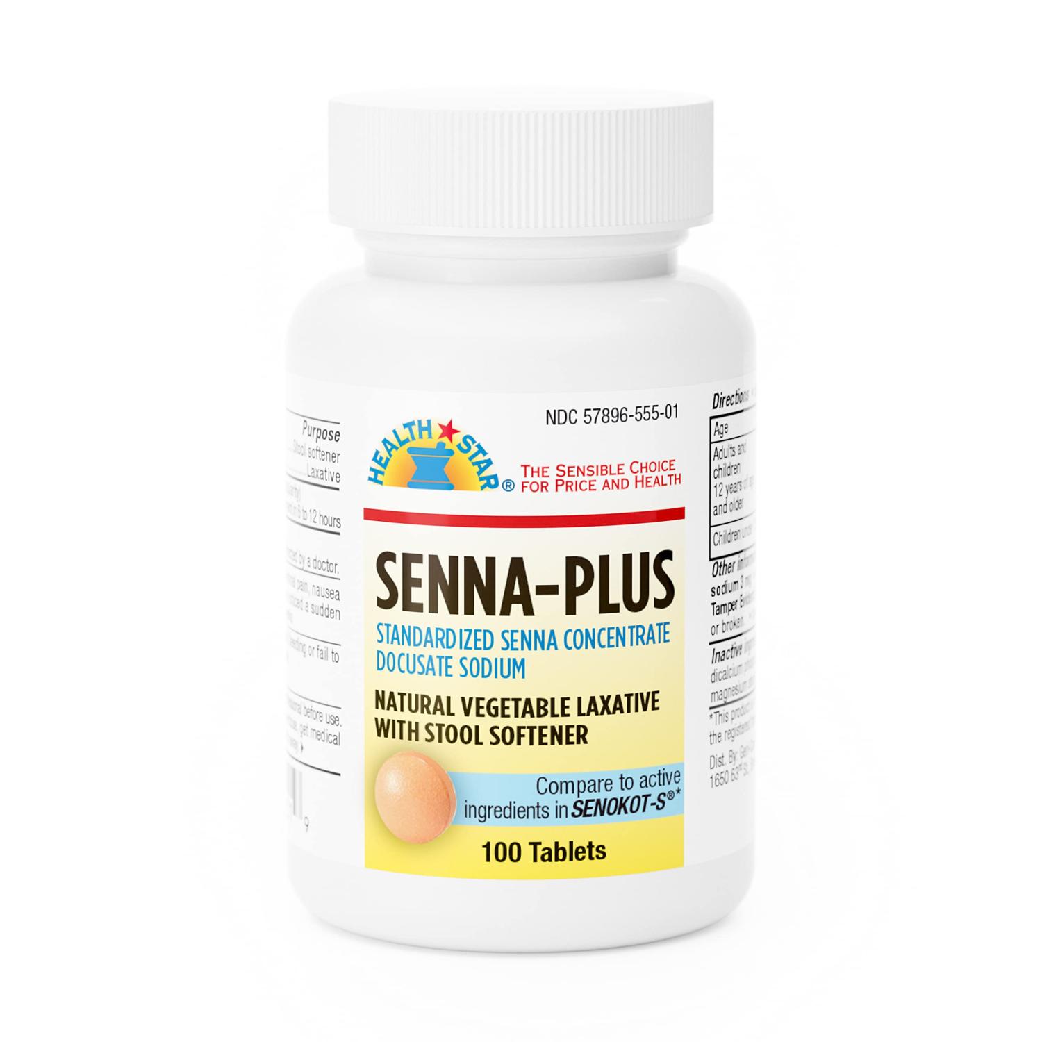 Geri-Care Senna Plus Natural Vegetable Laxative with Stool Softener ...
