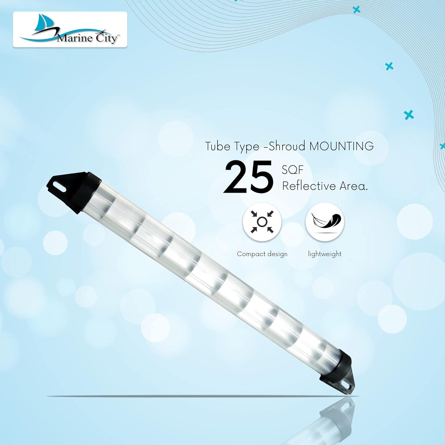 MARINE CITY Aluminum Tube Type Radar Reflector for Sailboats 2 x 23 ...