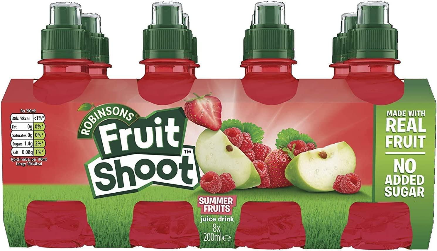 Robinsons Fruit Shoot Summer Fruits 24x200ml Multipack | Buy Now with ...
