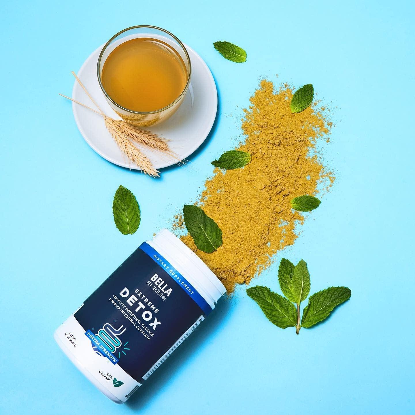 Bella All Natural Extreme Detox Powder - Unflavored | Organic Cleanse ...