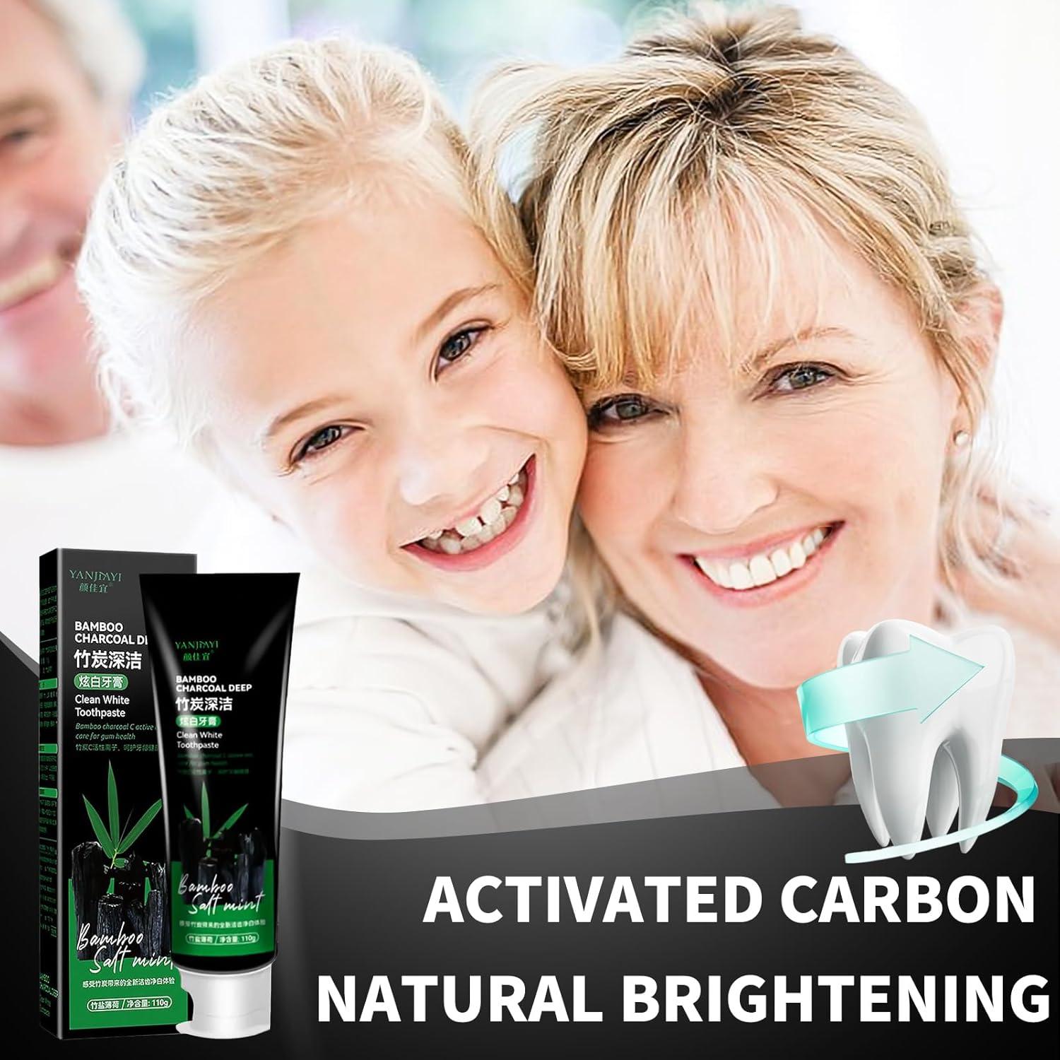 Activated Charcoal Toothpaste - Bamboo Charcoal for Whiter Teeth ...