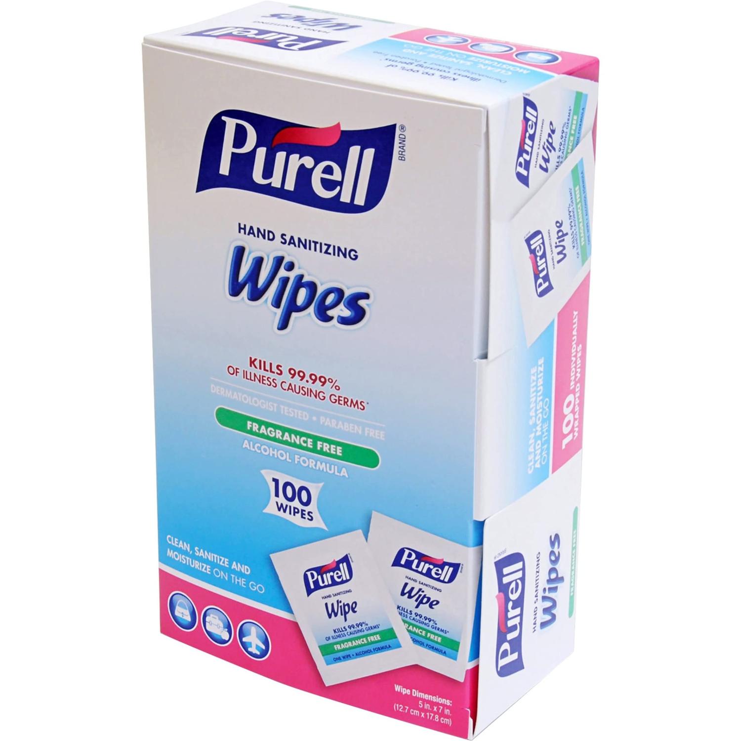 Purell Fragrance-Free Hand Sanitizing Wipes 100ct - Premoistened | Buy ...