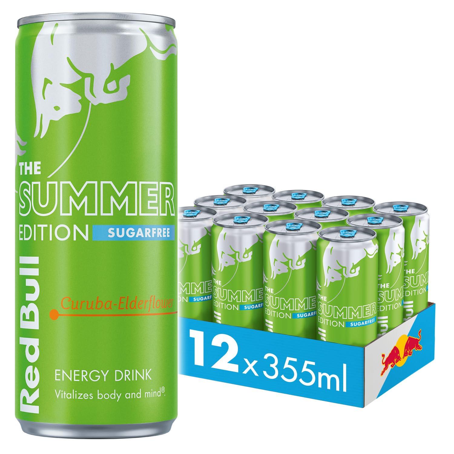 Red Bull Sugar Free Summer Edition Curuba-Elderflower 355ml x 12 | Buy ...
