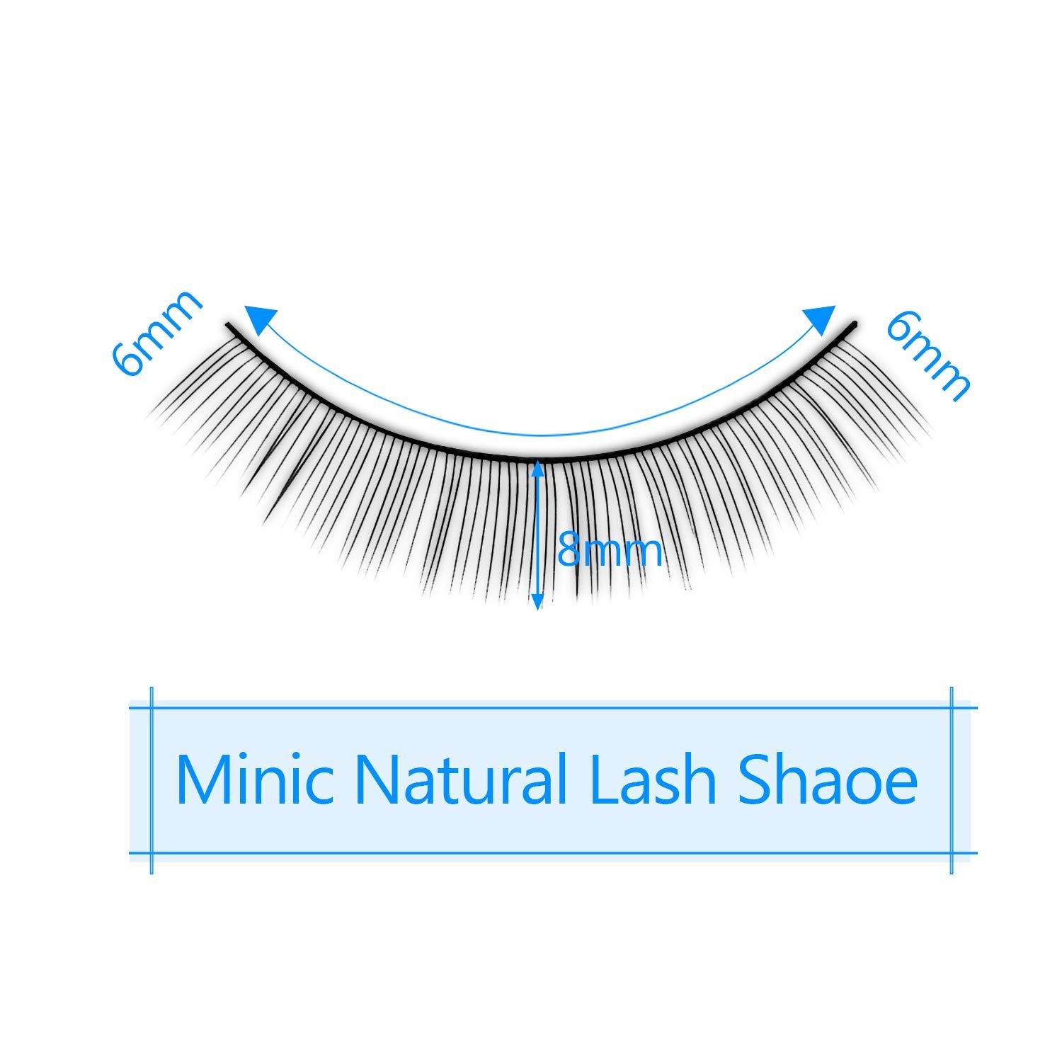 Fenshine 20 Pairs Self-Adhesive Practice Lashes for Eyelash Extension ...