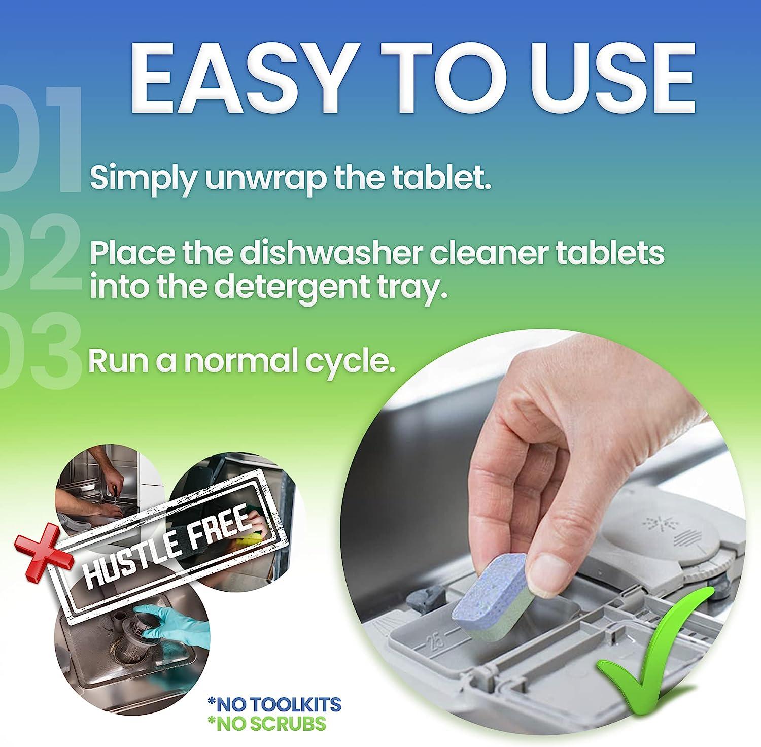 True Fresh Dishwasher Cleaner Tablets - 18-Pack 20g Pods for 18 Months ...