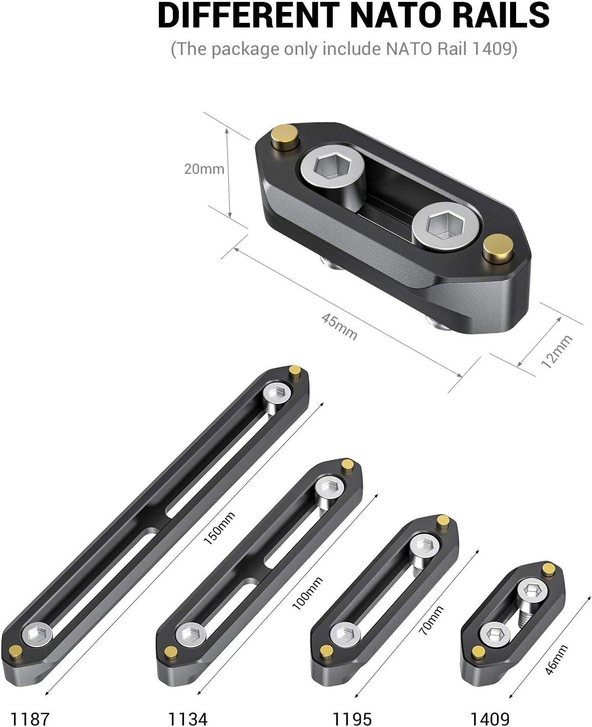 SMALLRIG Quick Release Safety Rail 4cm with 1/4'' Screws - 1409 | 1.57 ...